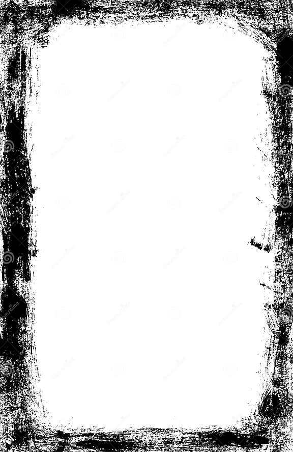 Grunge Scuffed Border Vector Stock Vector - Illustration of liquid ...