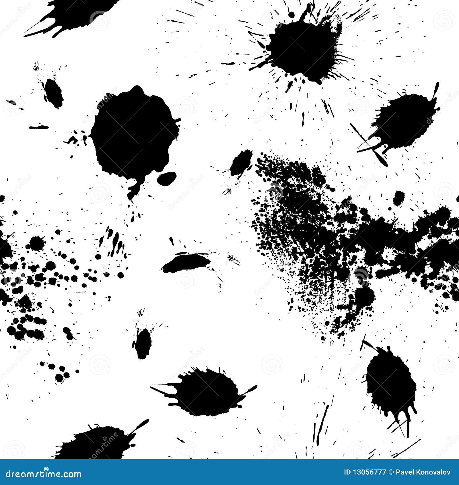 Inkblots, Brushes, Spots And Patterns In Vector | CartoonDealer.com ...