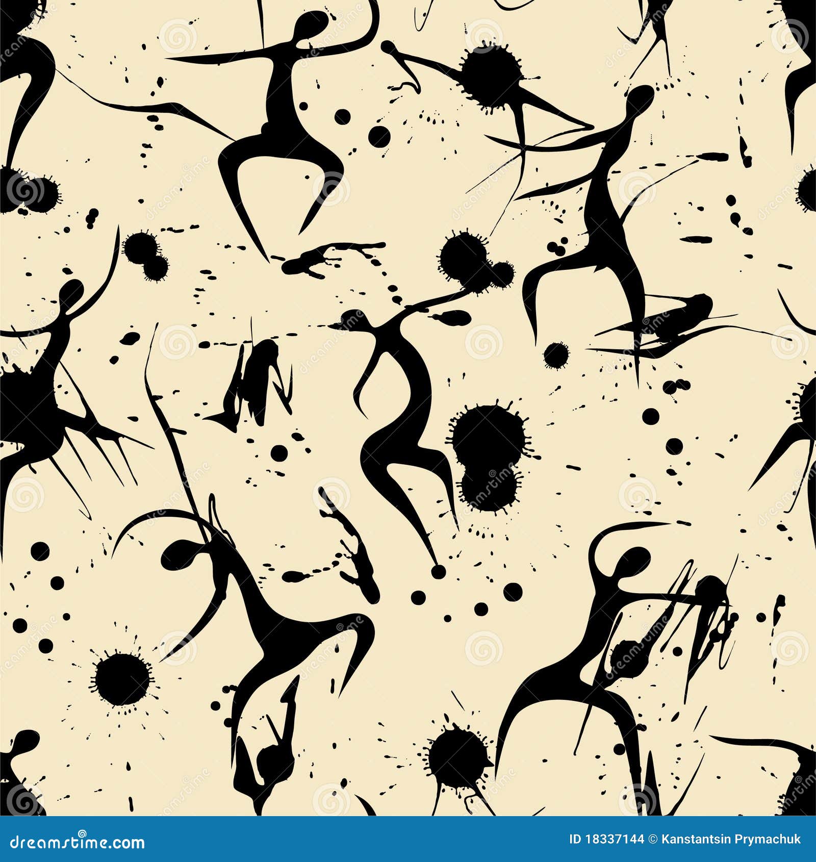 Grunge seamless pattern stock vector. Illustration of element - 18337144