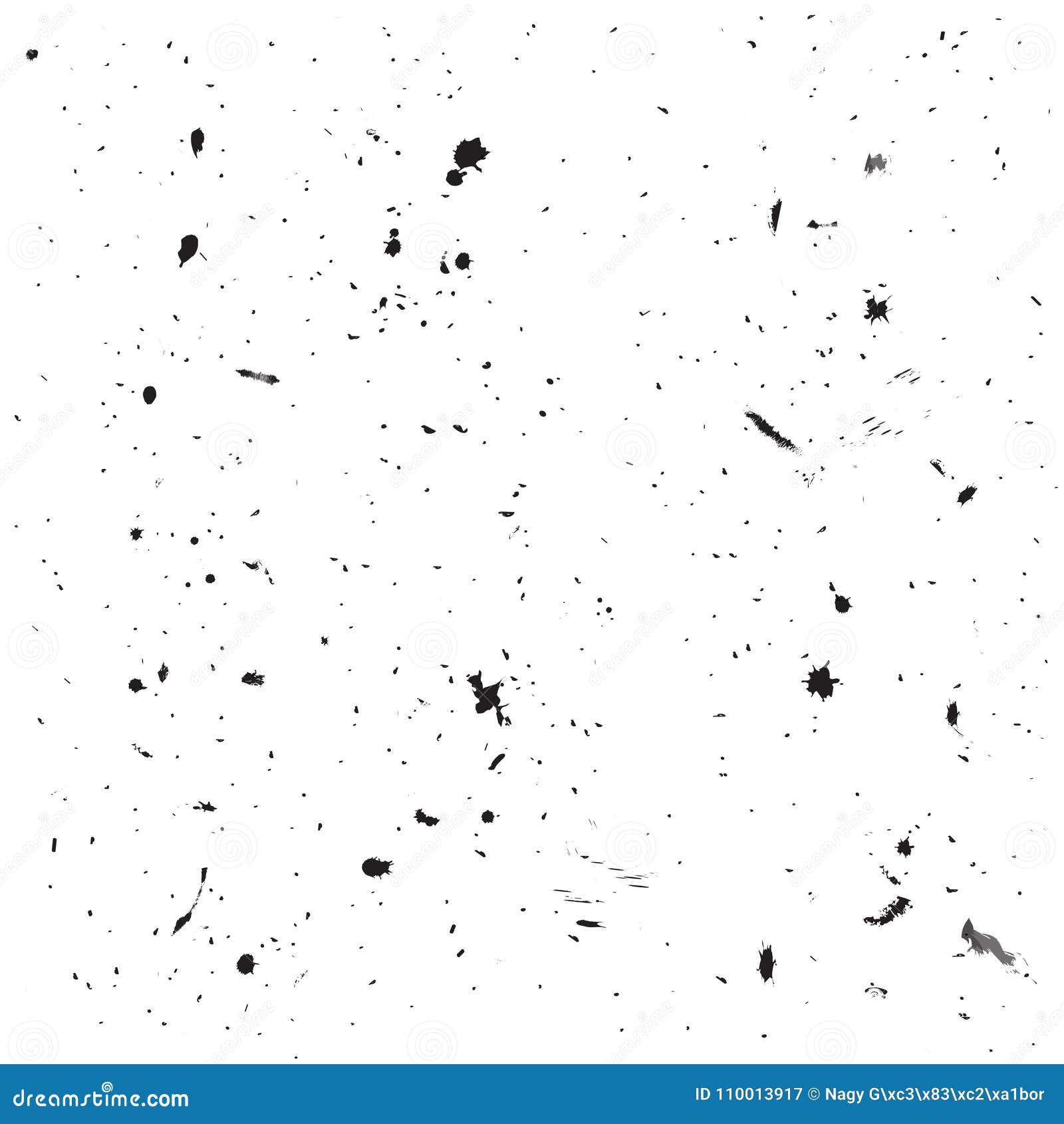 GRUNGE SEAMLESS VECTOR PATTERN. DIRTY SPLASH PAINTED MONOCHROME TEXTURE ...