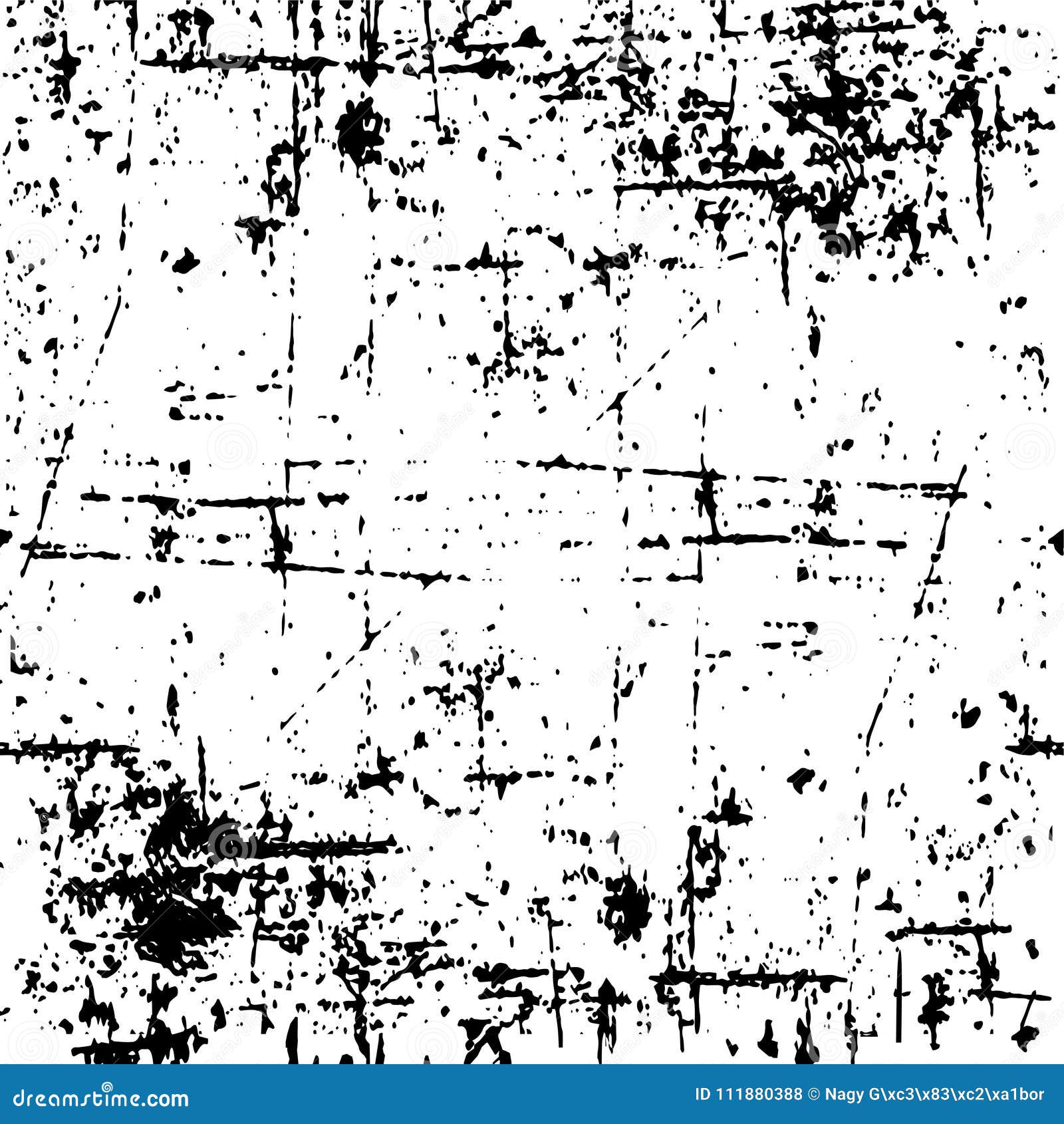 GRUNGE SCRATCH MONOCHROME TEXTURE. DIRTY SEAMLESS VECTOR PATTERN ...