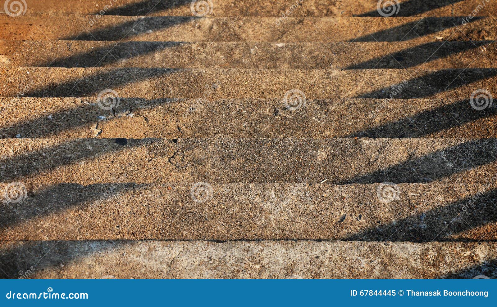 Grunge Shadow of Concrete Stair in at the Daylight. Stock Image - Image ...
