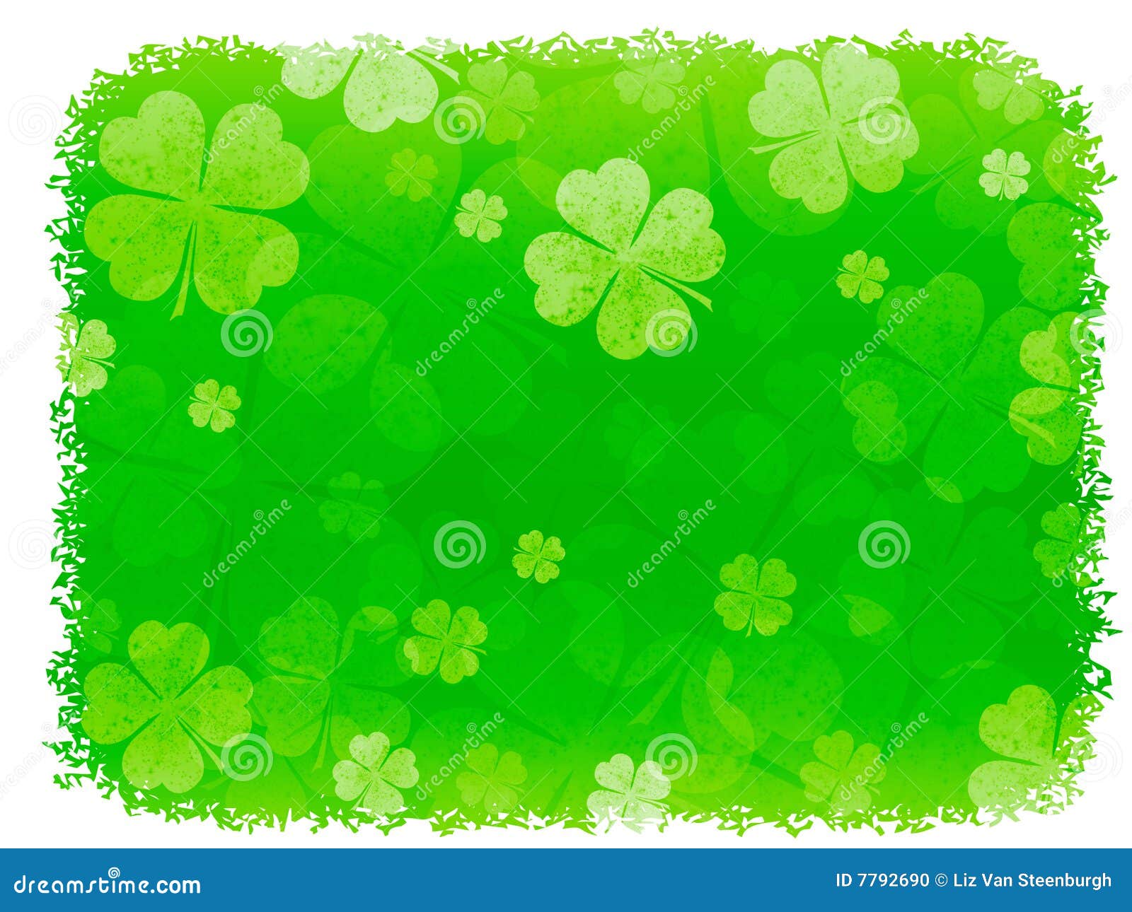 Shamrock Background Vector Illustration | CartoonDealer.com #8350626