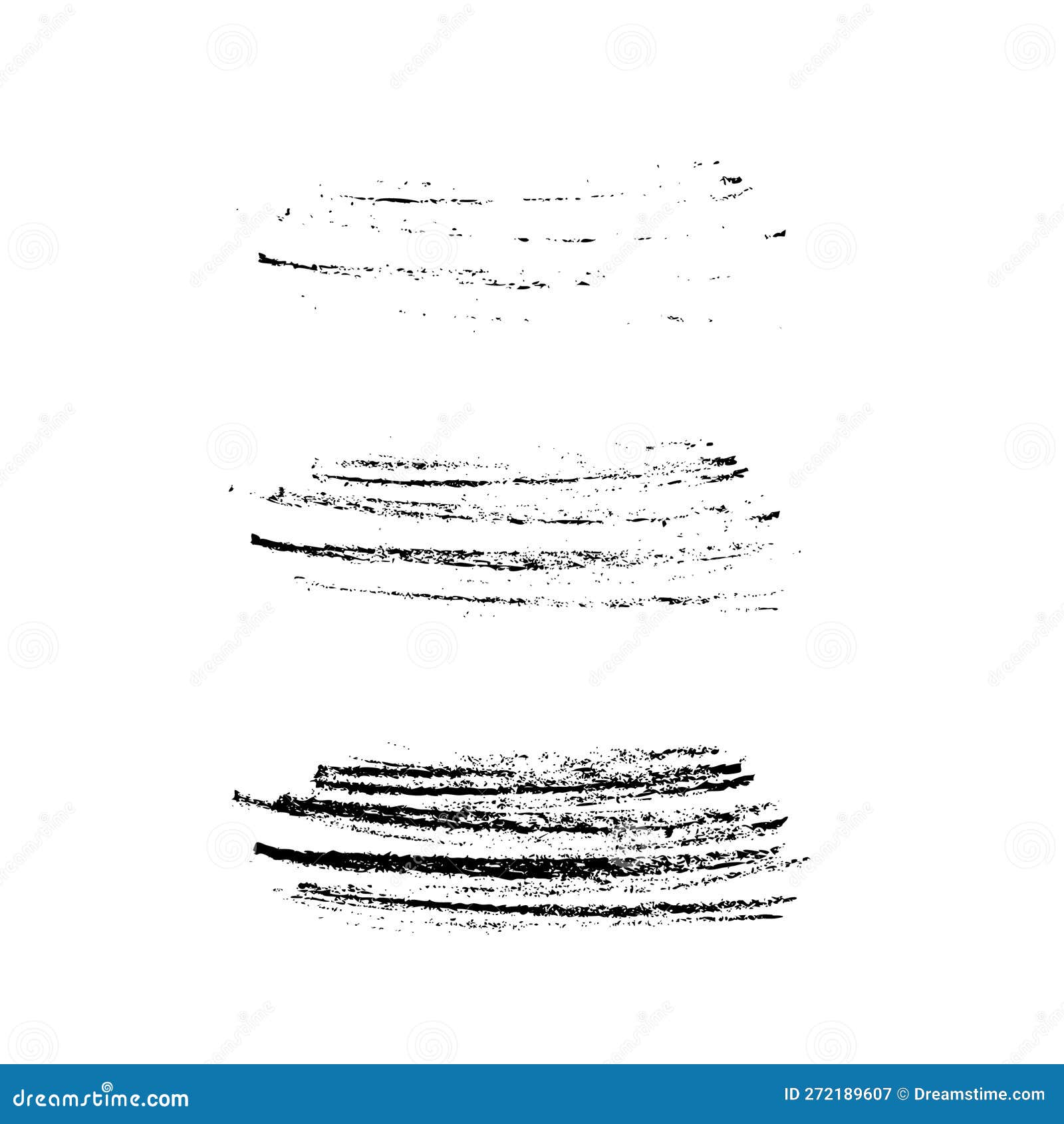 Grunge Shape Texture, Charcoal Strokes Set, Crayon Scribble Isolated, Hand Drawn Chalk Hatching ...