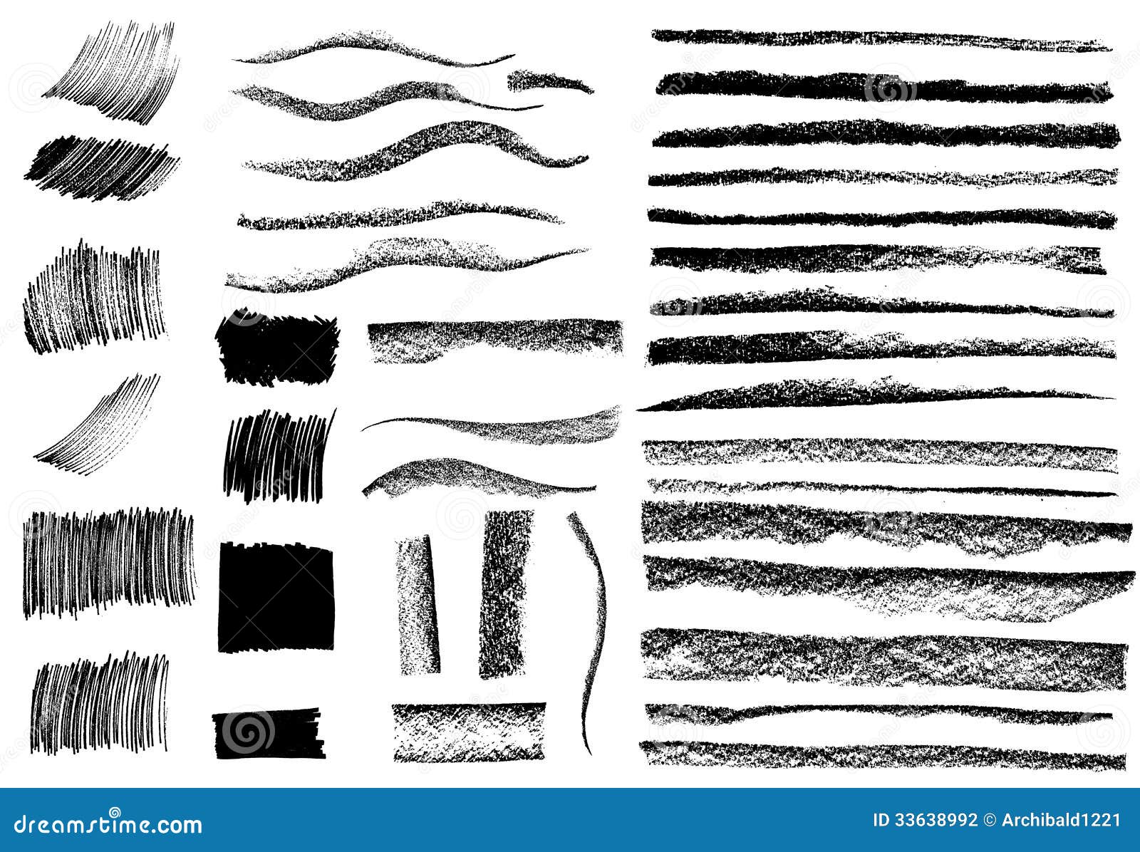 Grunge shapes stock vector. Illustration of texture, messy - 33638992