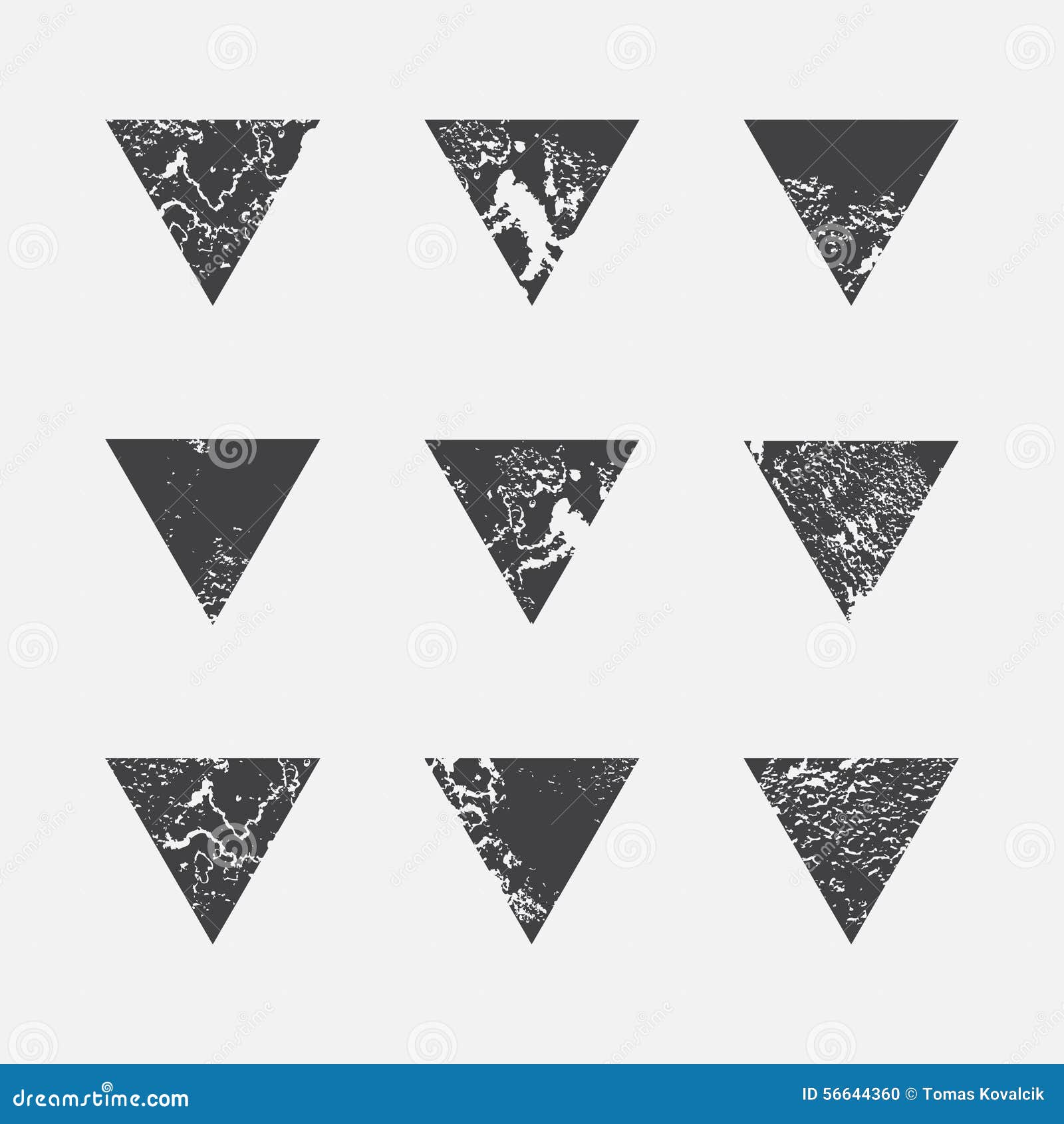 Grunge shapes, triangle stock vector. Illustration of frame - 56644360