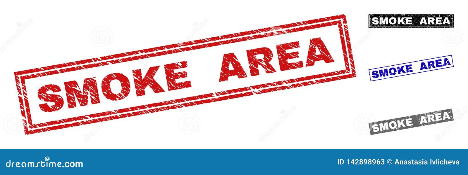 Grunge SMOKE AREA Textured Rectangle Watermarks Stock Vector ...