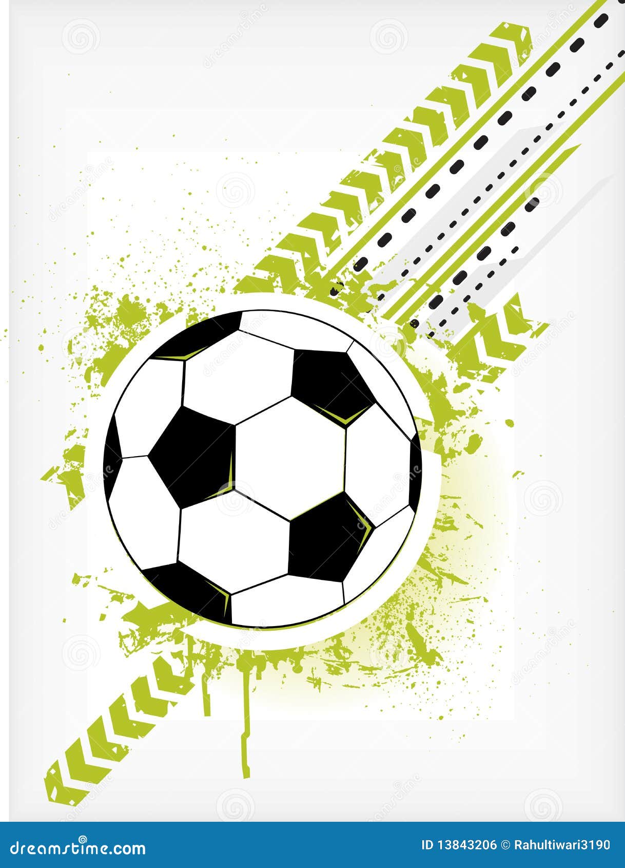 Grunge Soccer Ball stock vector. Illustration of people - 13843206