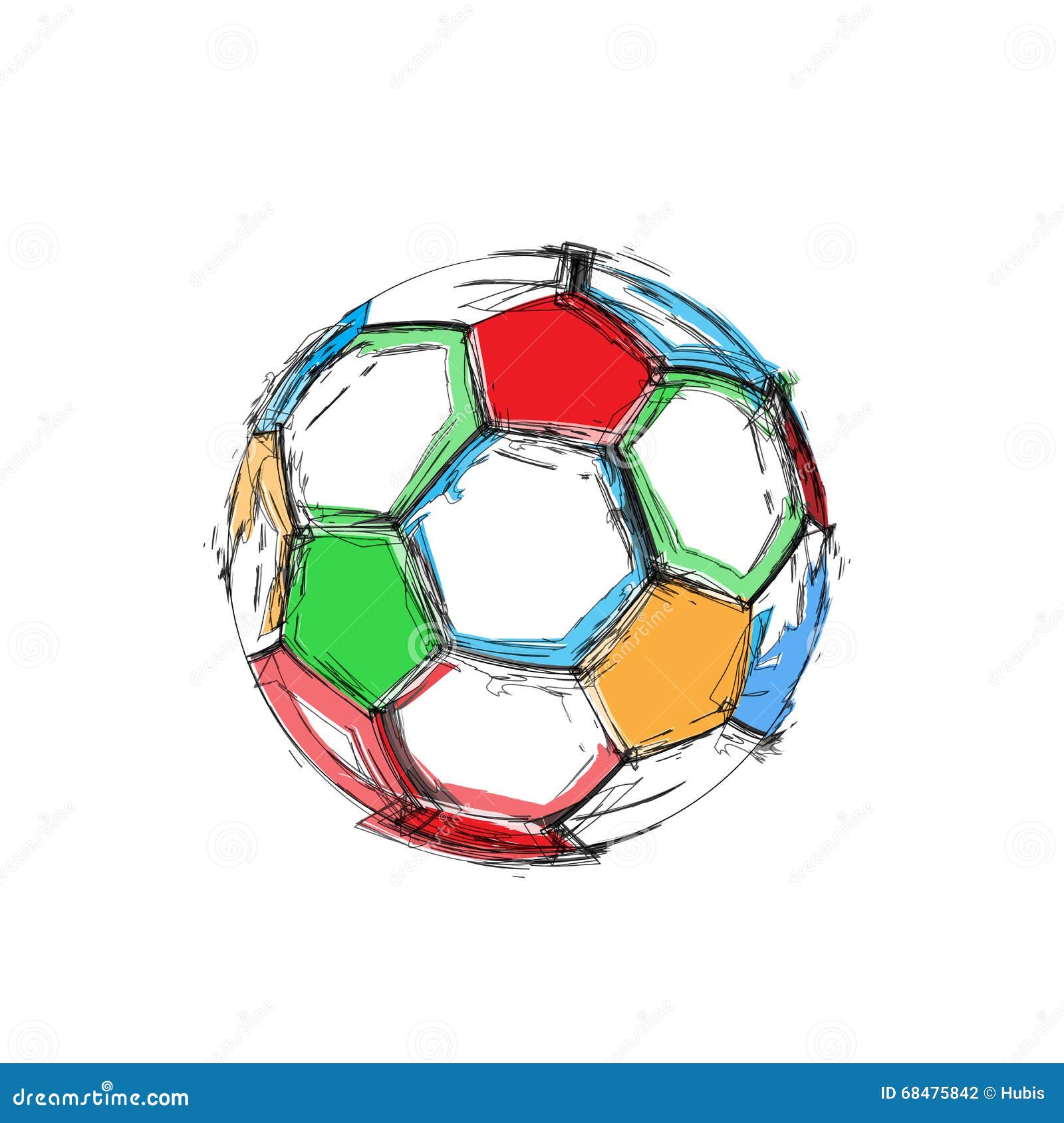 Grunge soccer ball stock vector. Illustration of design - 68475842