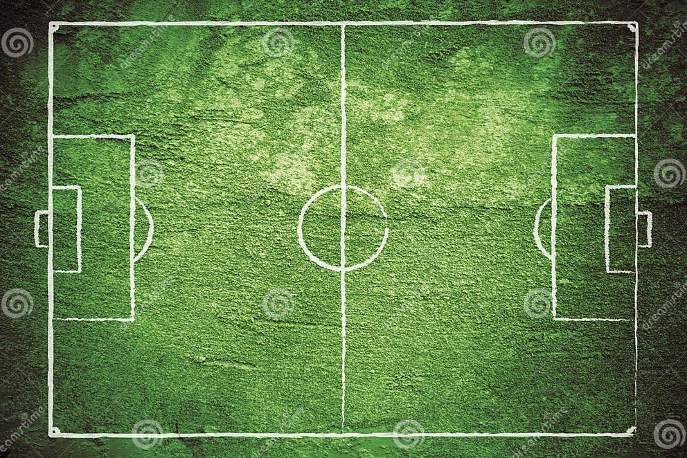 Grunge Soccer Field stock photo. Image of clouds, effect - 14611996
