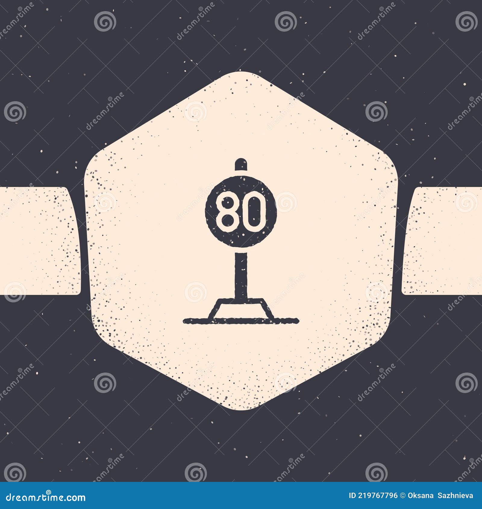 Grunge Speed Limit Traffic Sign 80 Km Icon Isolated on Grey Background ... Grunge Speed Limit Traffic Sign 80 Km Icon Isolated on Grey Background ...