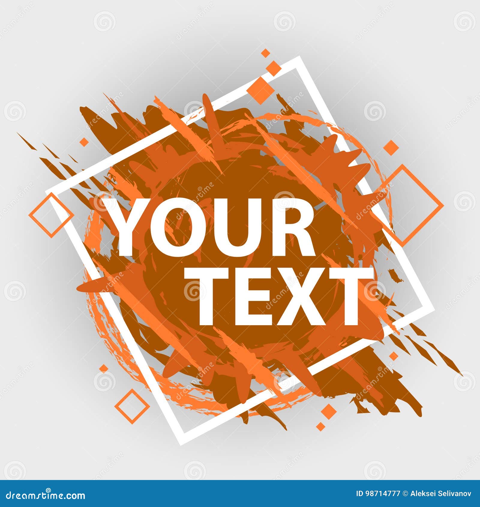 Grunge Splash Banner. Vector Splatter Labels with Space for Text ...