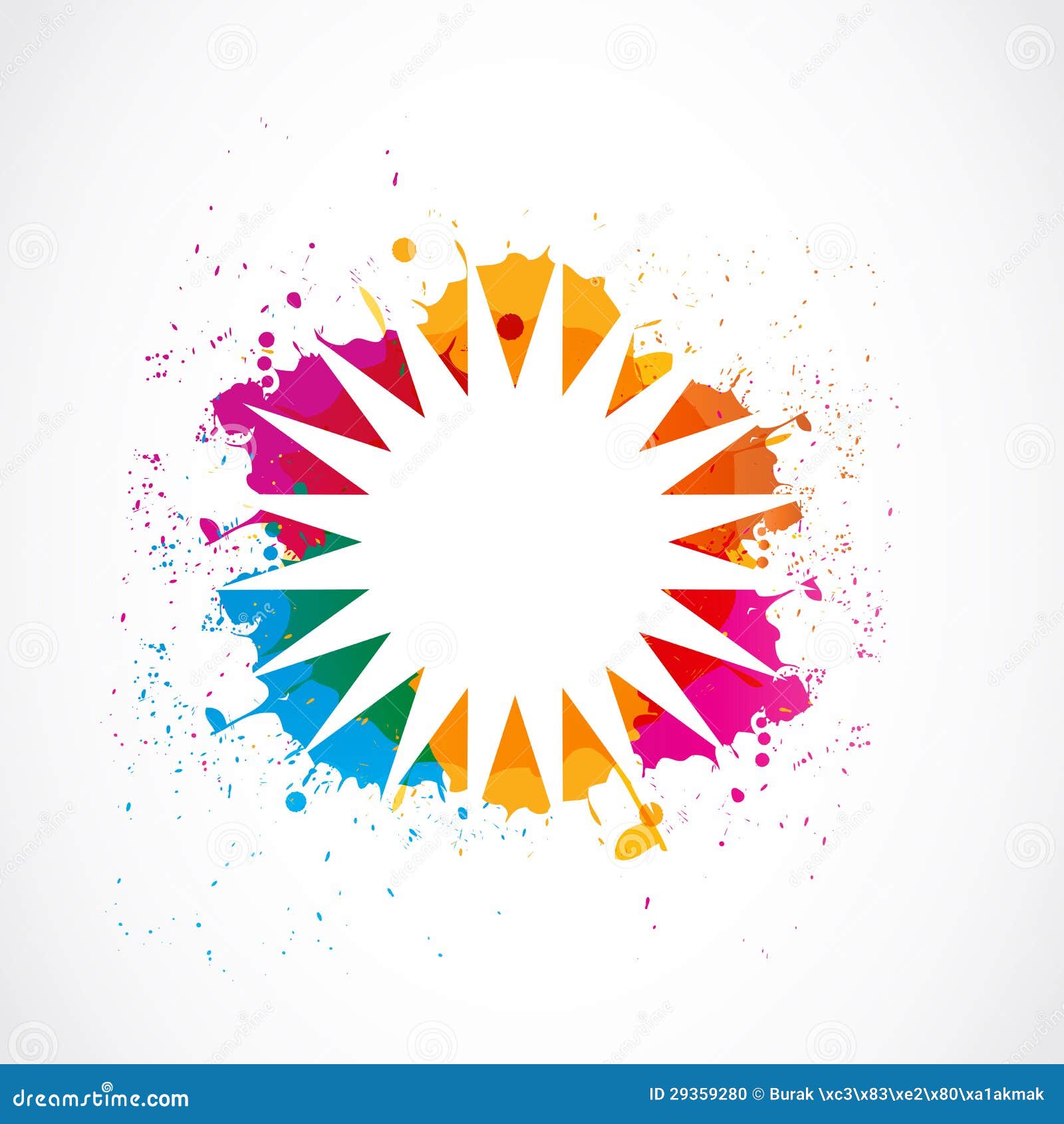 Grunge splash colors stock vector. Illustration of abstract - 29359280