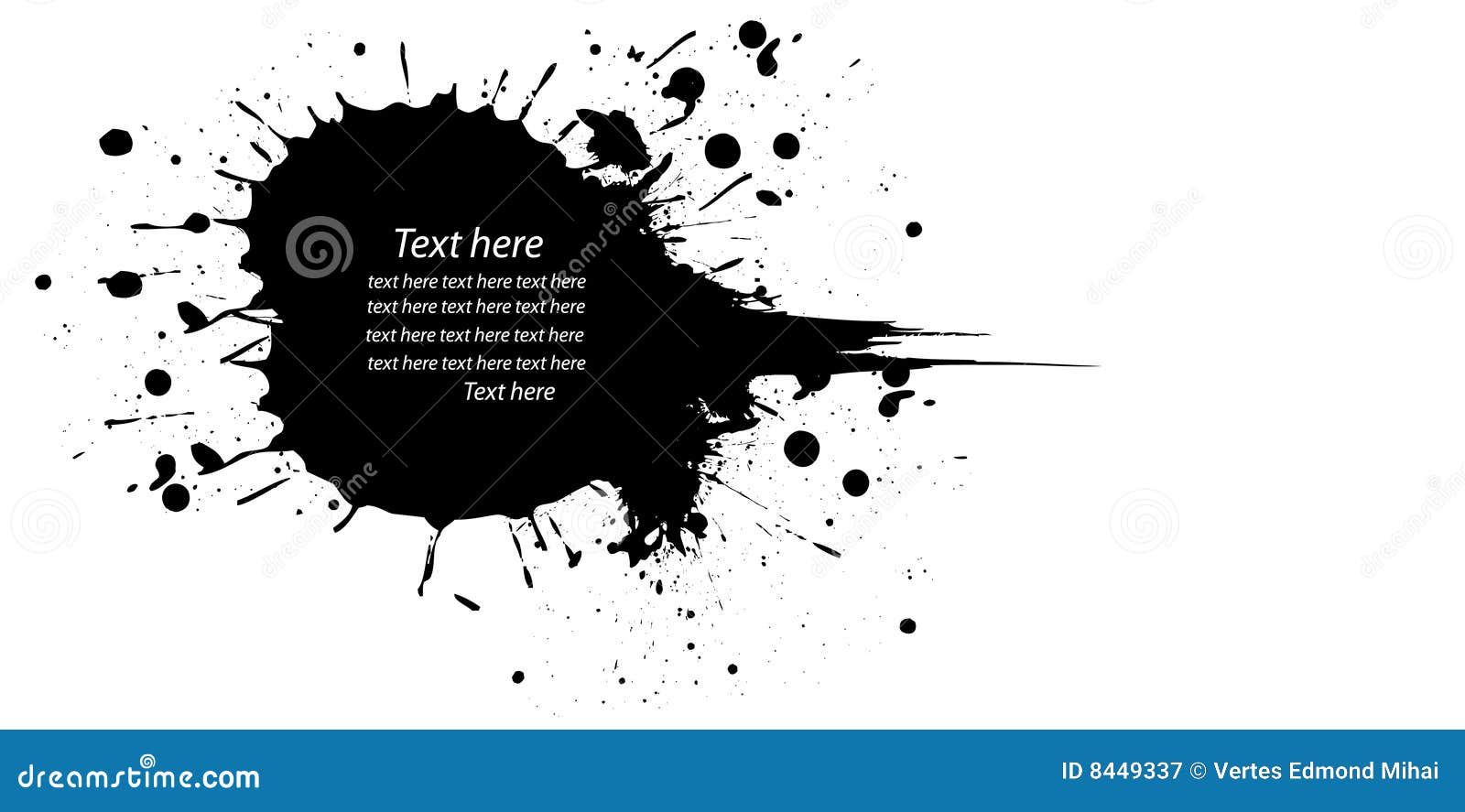 Grunge splash vector stock vector. Illustration of dirty - 8449337