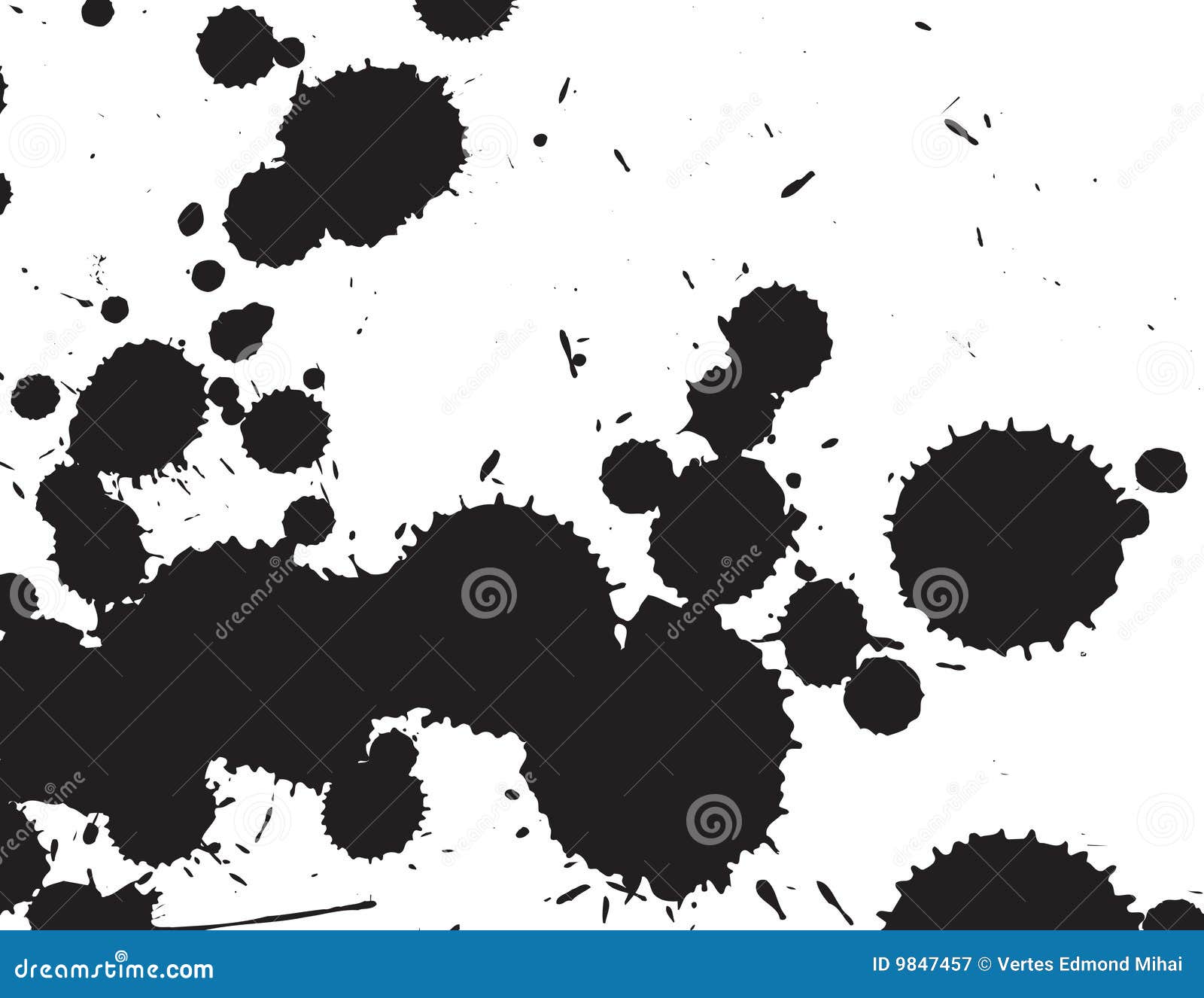 Grunge splash vector stock vector. Illustration of isolated - 9847457
