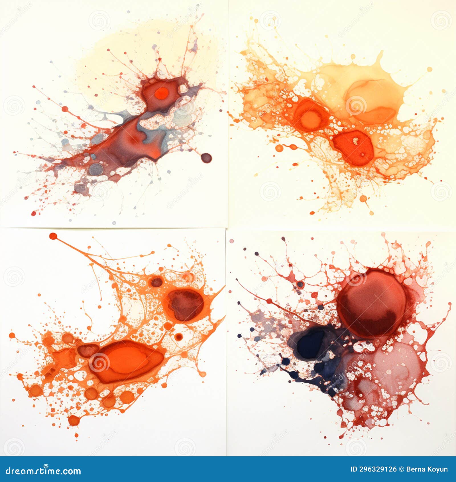 Grunge Splat of Color Against White Stock Illustration - Illustration ...