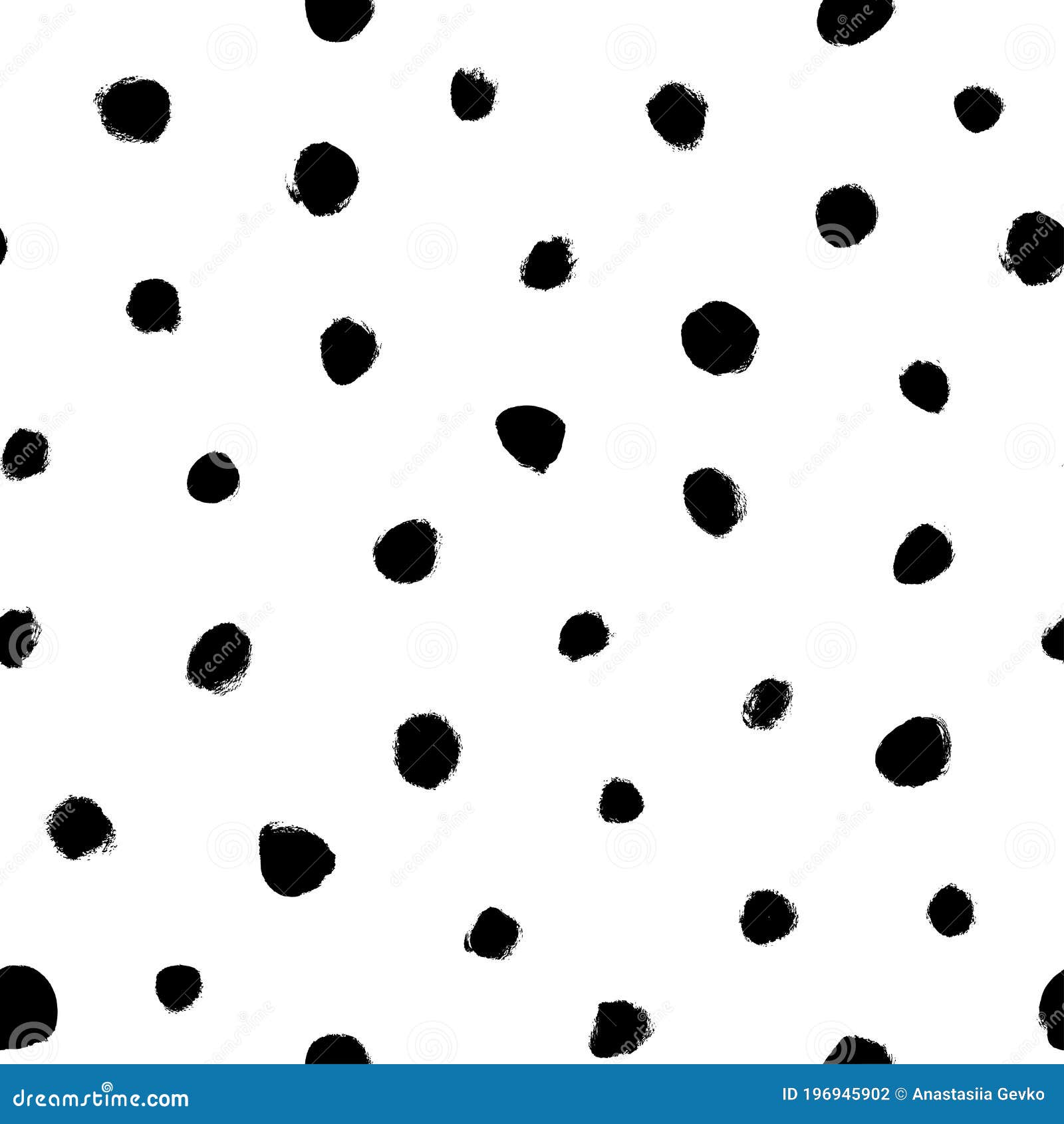 Grunge Spots Hand Drawn Vector Seamless Pattern Stock Vector ...