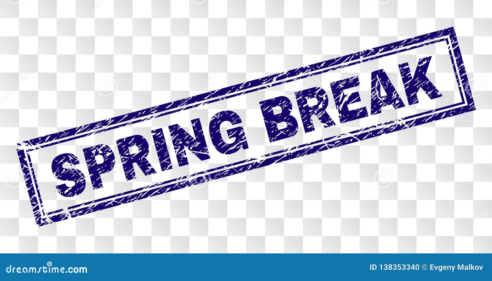 Grunge SPRING BREAK Rectangle Stamp Stock Vector - Illustration of ...