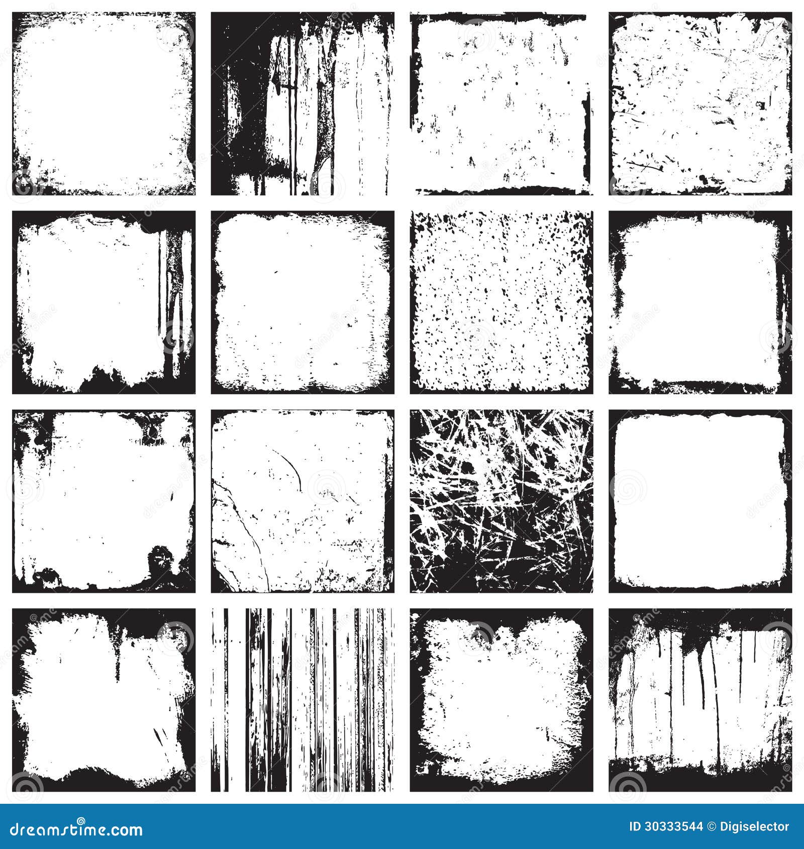 Grunge Square Backgrounds Vector Stock Vector - Illustration of ...