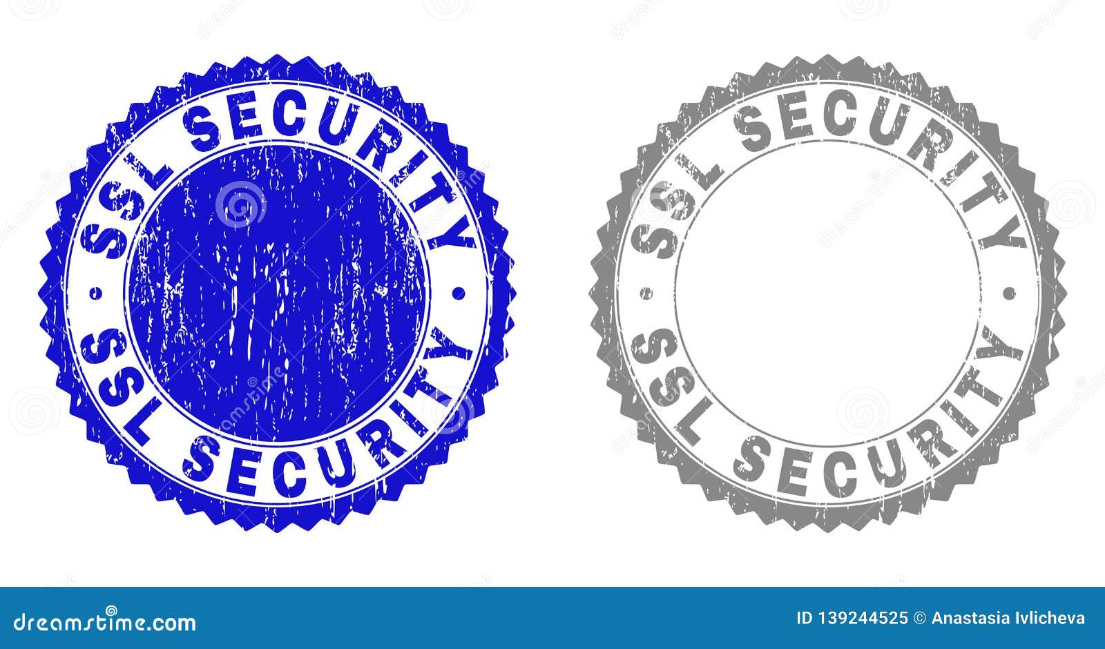 Grunge SSL SECURITY Textured Watermarks Stock Vector - Illustration of ...