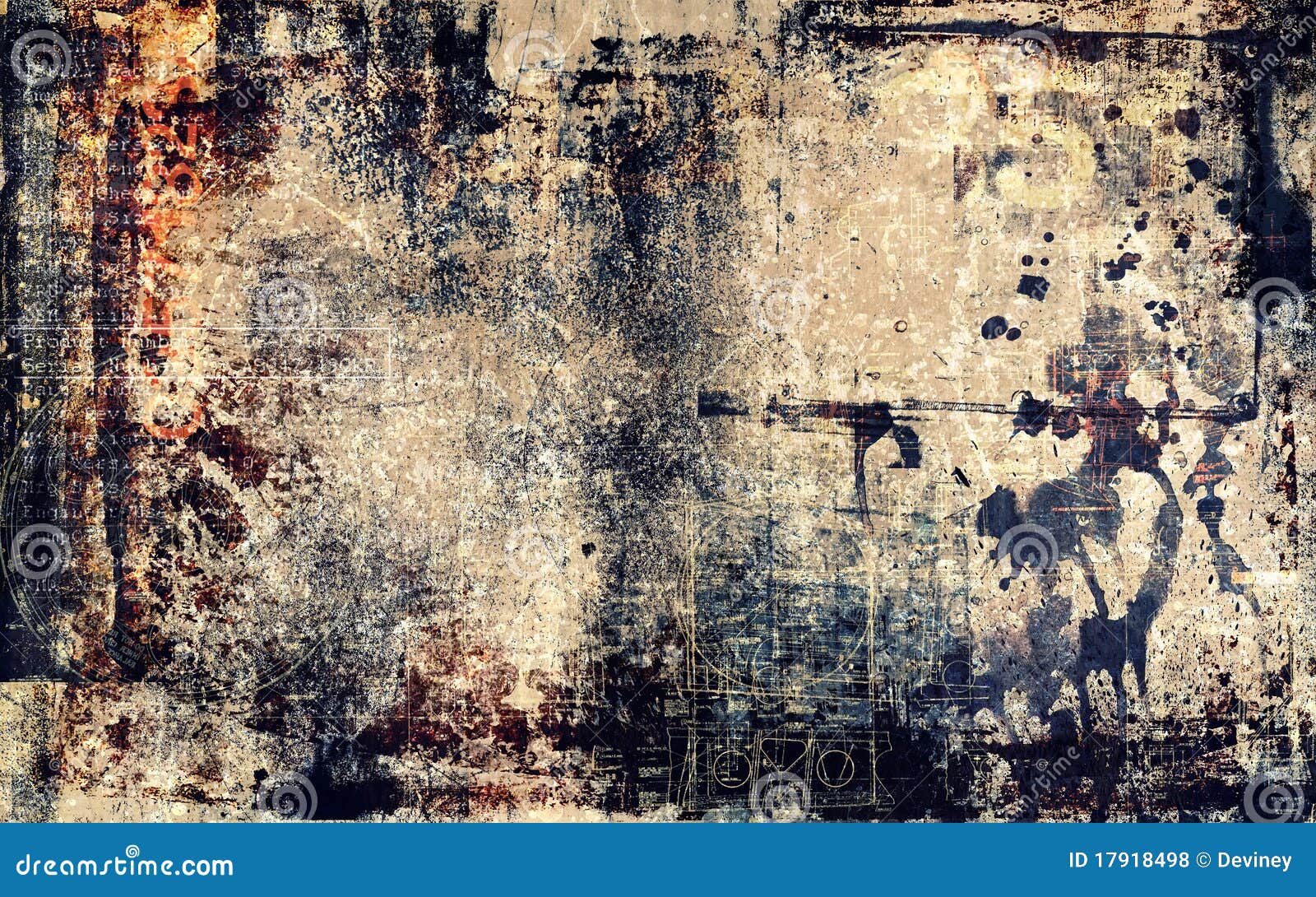 Grunge and Stained Background Stock Photo - Image of rendering, black ...