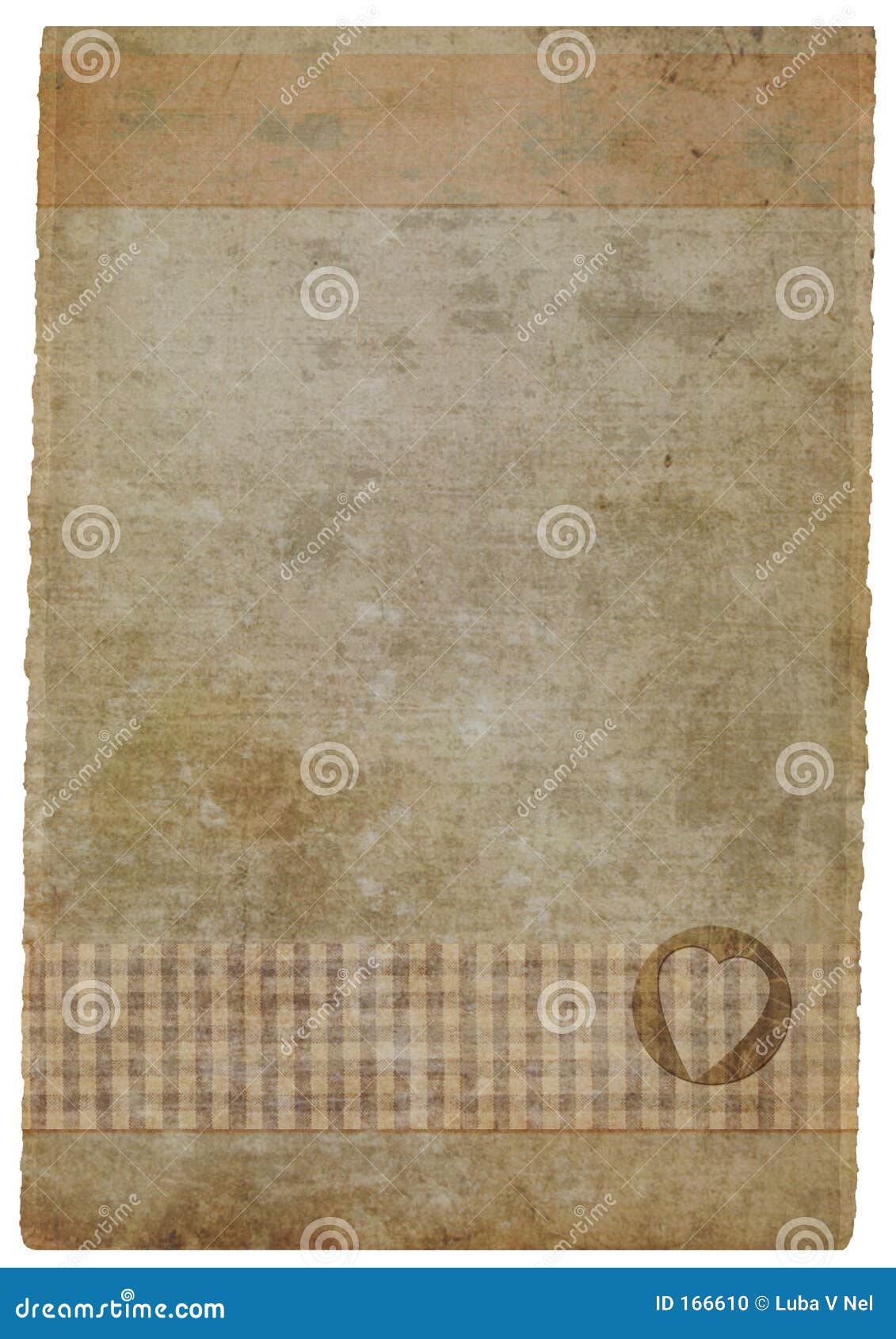 Grunge Stained Handmade Piece of Paper Stock Illustration ...
