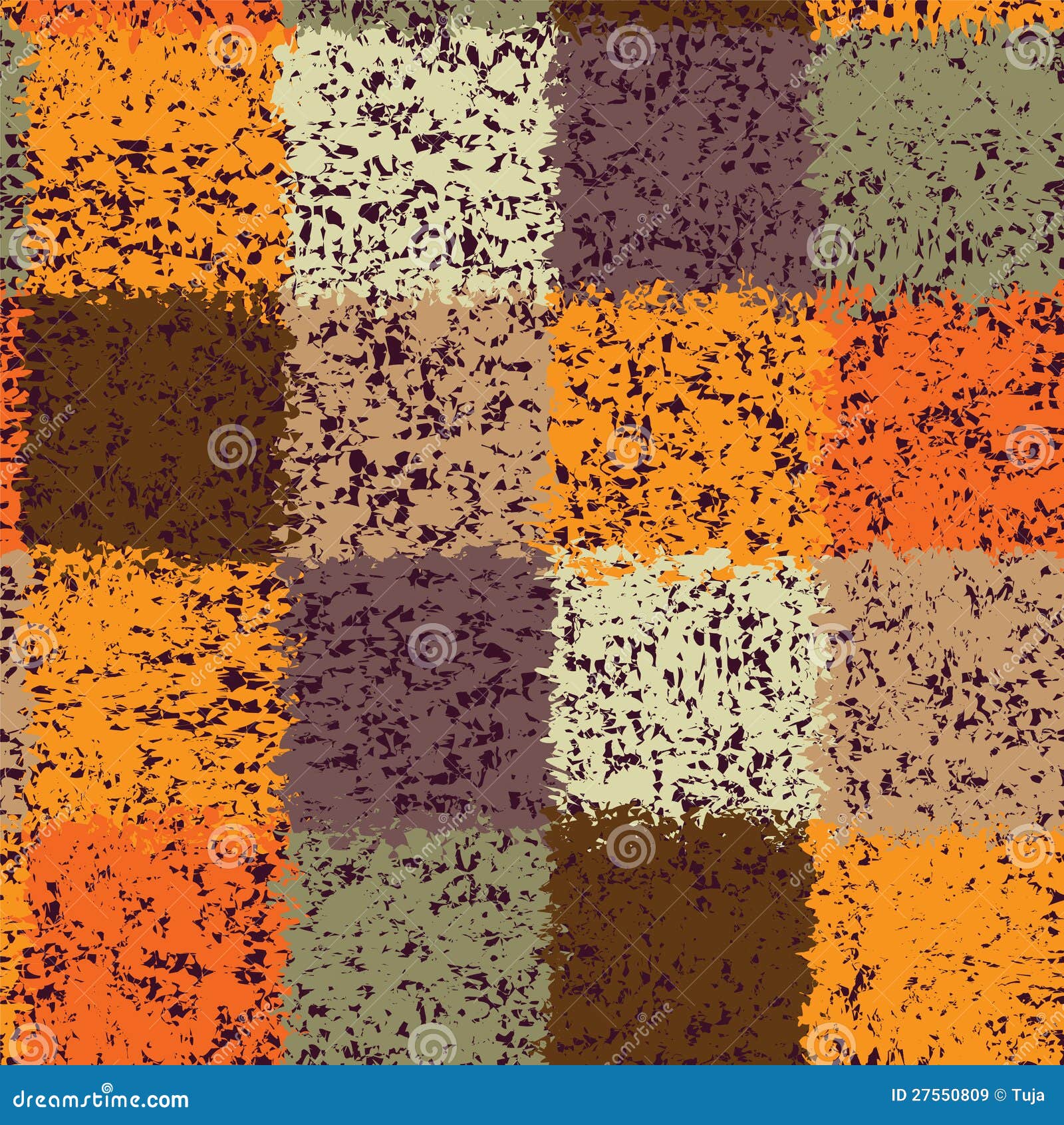 Grunge Stained Quilt Colorful Seamless Pattern Stock Vector ...