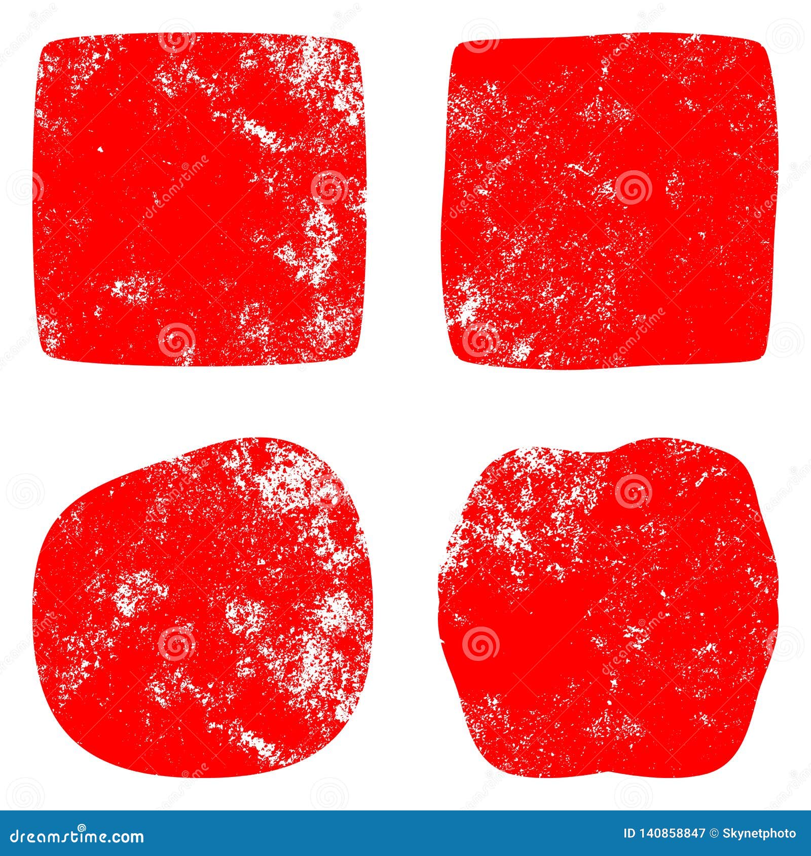 Grunge Stamp Background Textures Set Stock Vector - Illustration of ...