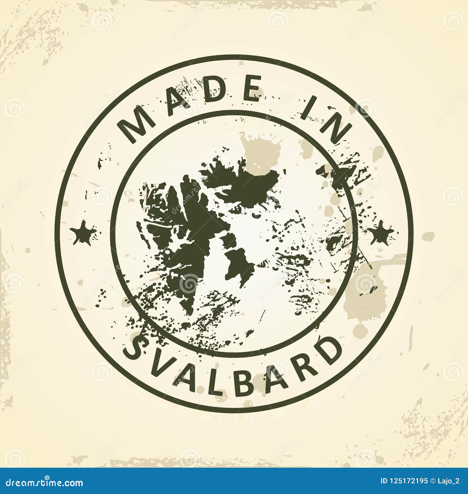 Stamp with map of Svalbard stock vector. Illustration of group - 125172195