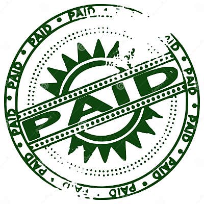 Grunge stamp PAID stock vector. Illustration of official - 1952043