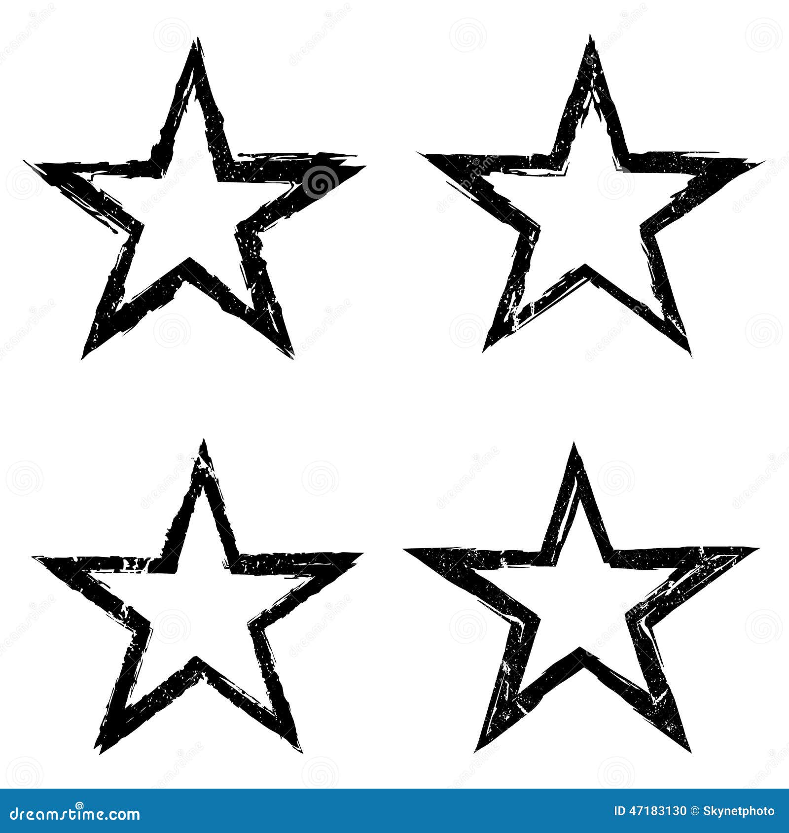 Grunge Star Background Textures Set Stock Vector - Illustration of ...