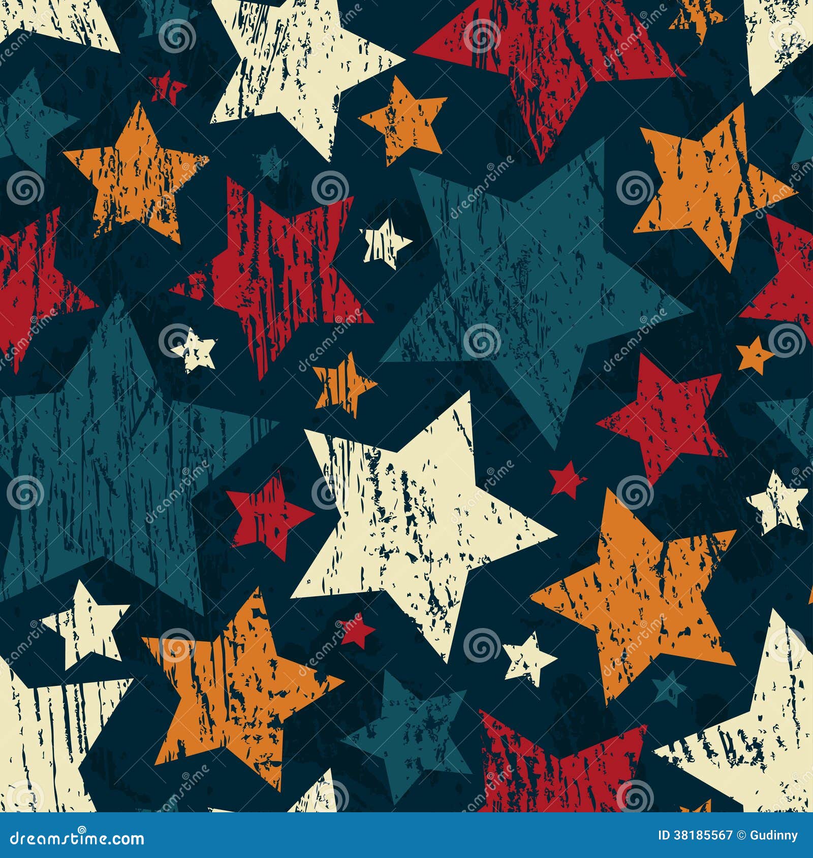 Star Seamless Texture Cartoon Vector | CartoonDealer.com #41794487