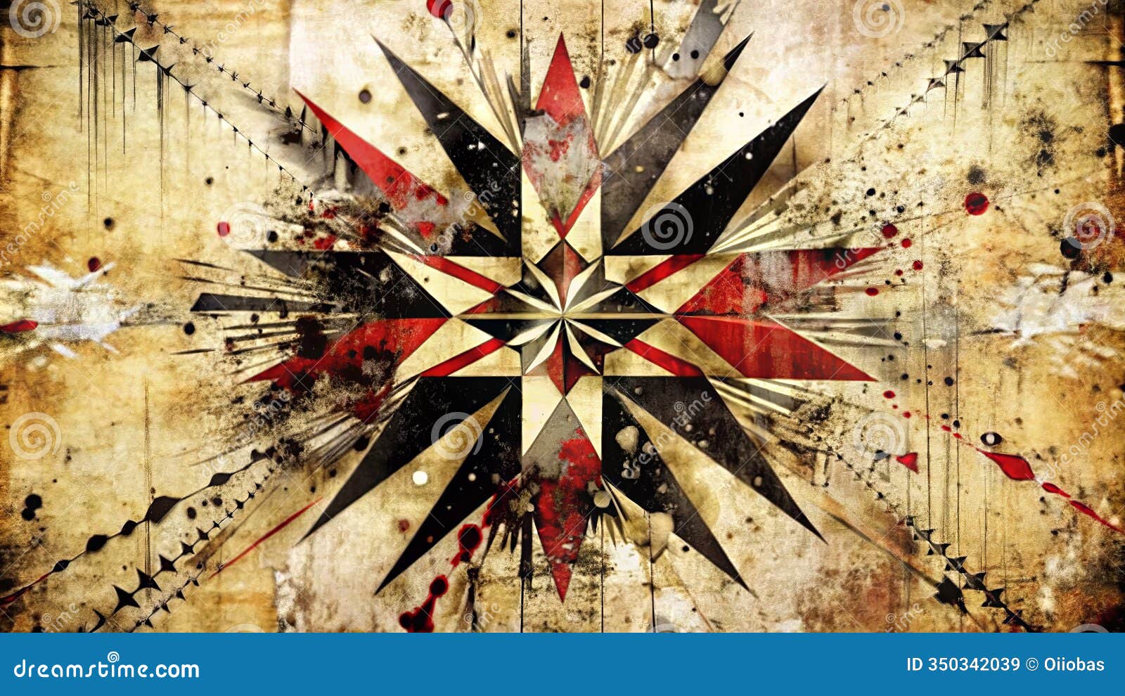 Grunge Starburst Icons. White Star Patterns. Rough Textured Stars ...