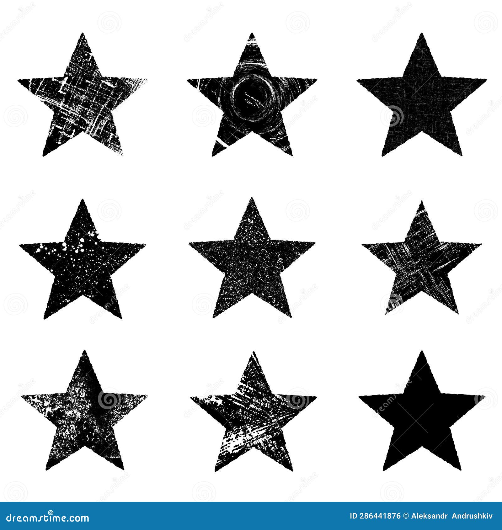 Grunge stars 1 stock vector. Illustration of distress - 286441876