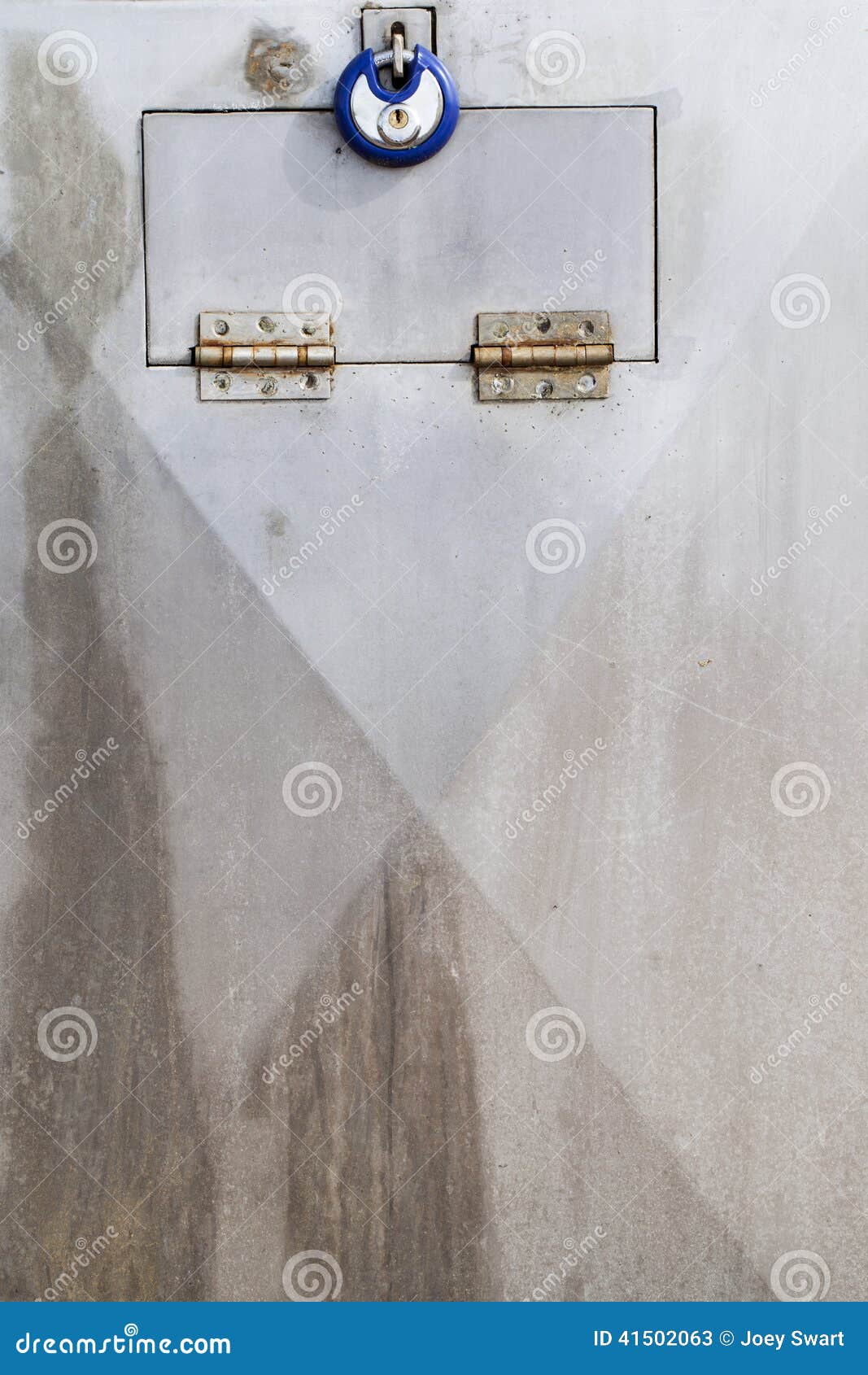 Grunge Steel Doors With Yellow And Red Vertical Stripes. Metal ...