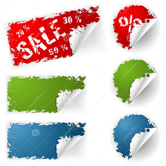 Grunge Sticker stock vector. Illustration of green, design - 15419038