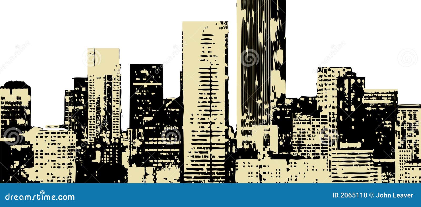 Grunge stlye buildings stock illustration. Illustration of grunge - 2065110