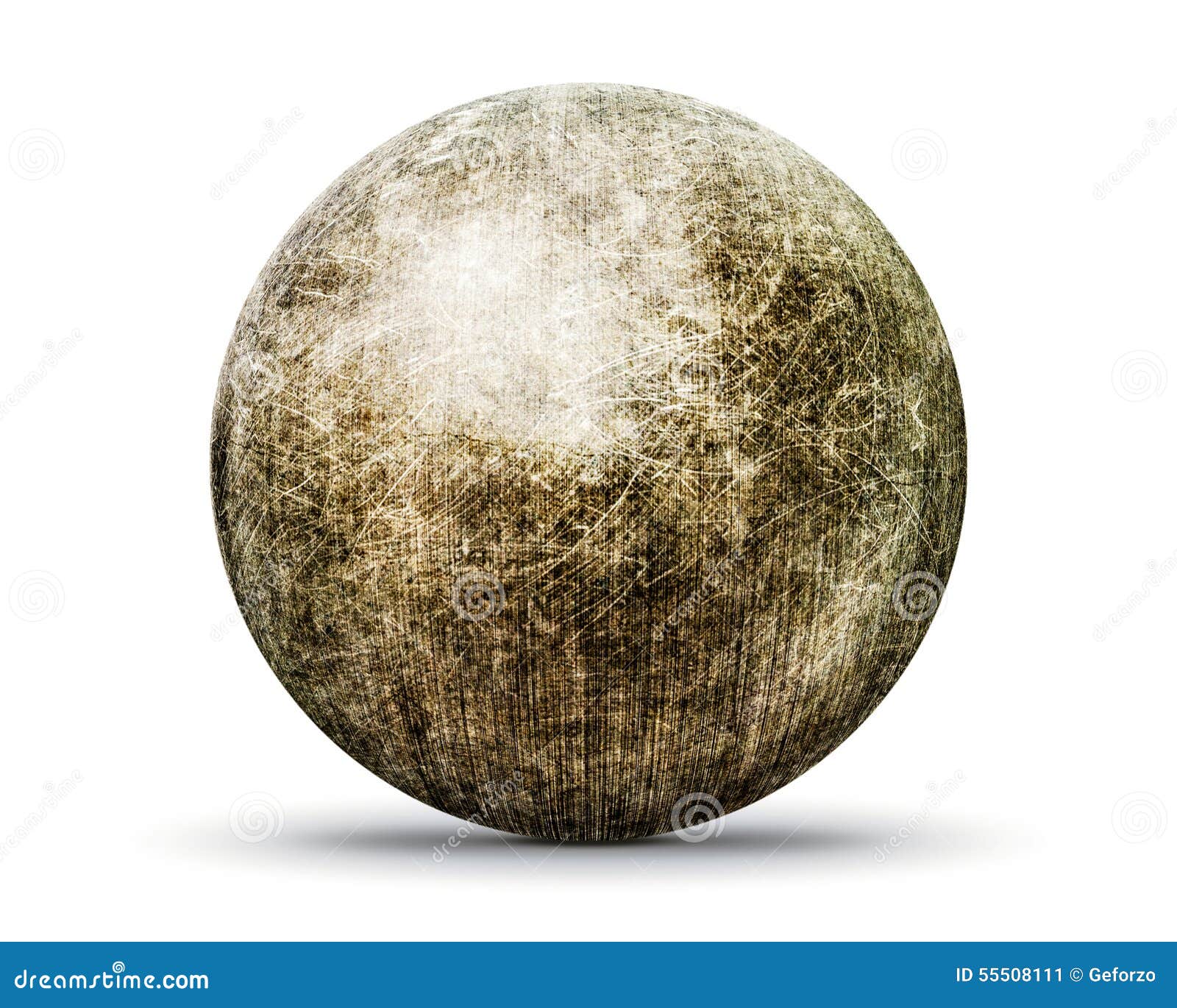 Grunge stone ball stock illustration. Illustration of abstract - 55508111