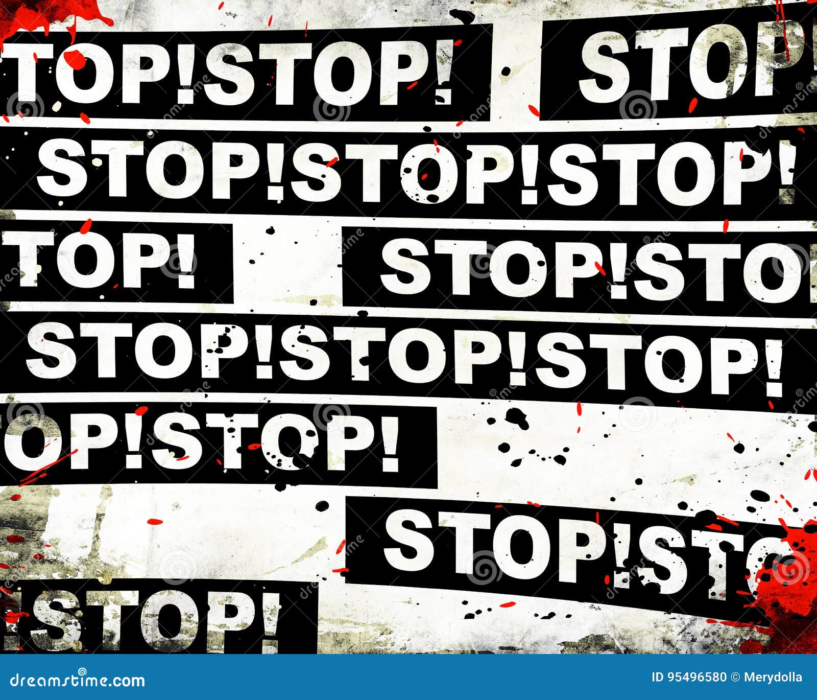 Grunge stop background stock illustration. Illustration of warning ...