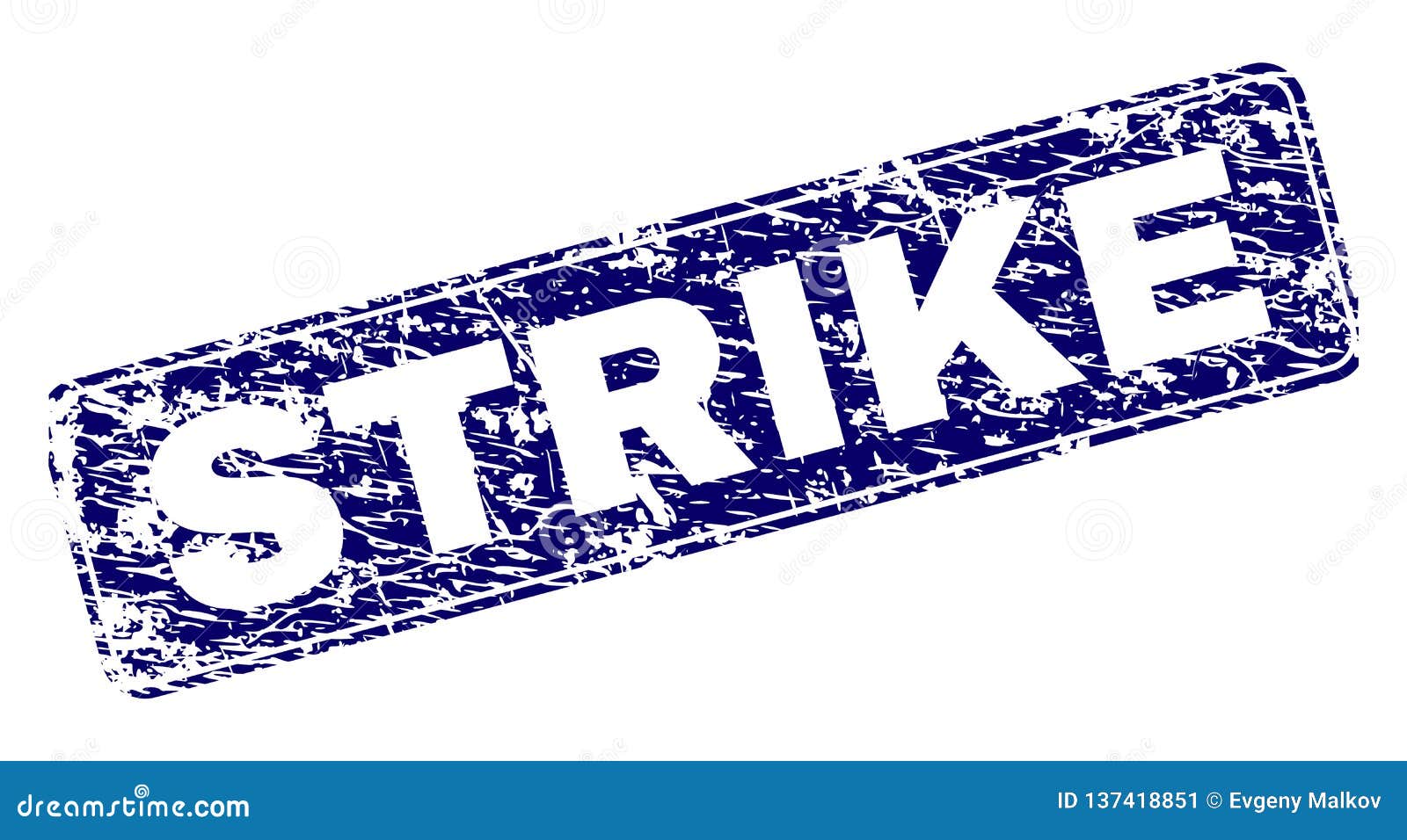 Grunge STRIKE Framed Rounded Rectangle Stamp Stock Vector ...