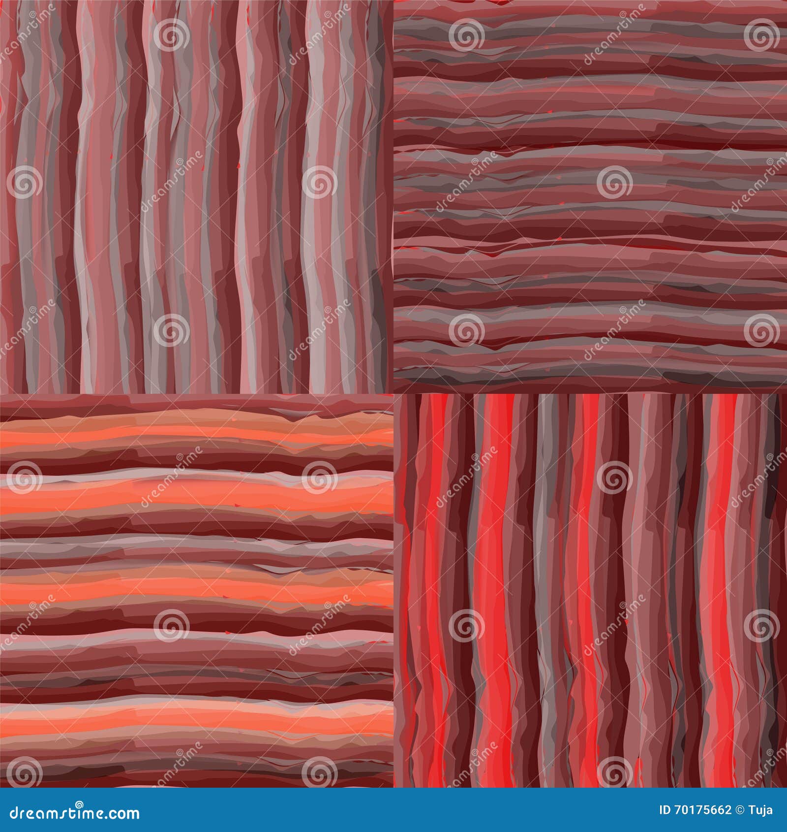 Grunge Striped and Checkered Colorful Seamless Pattern Stock Vector ...