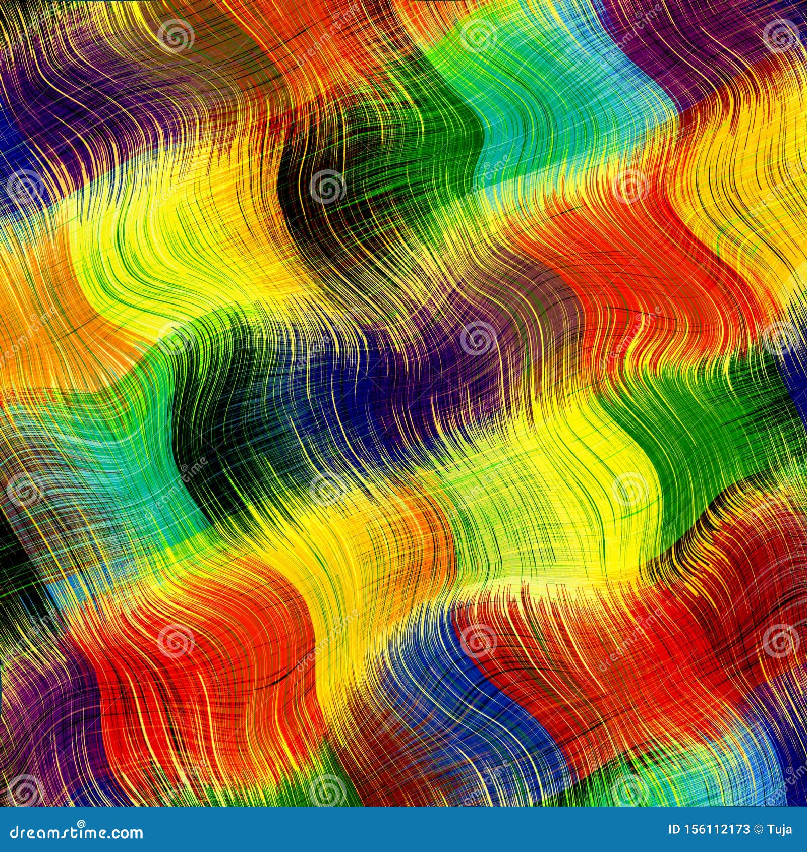 Wavy Rainbow Background Stock Illustration | CartoonDealer.com #232502047