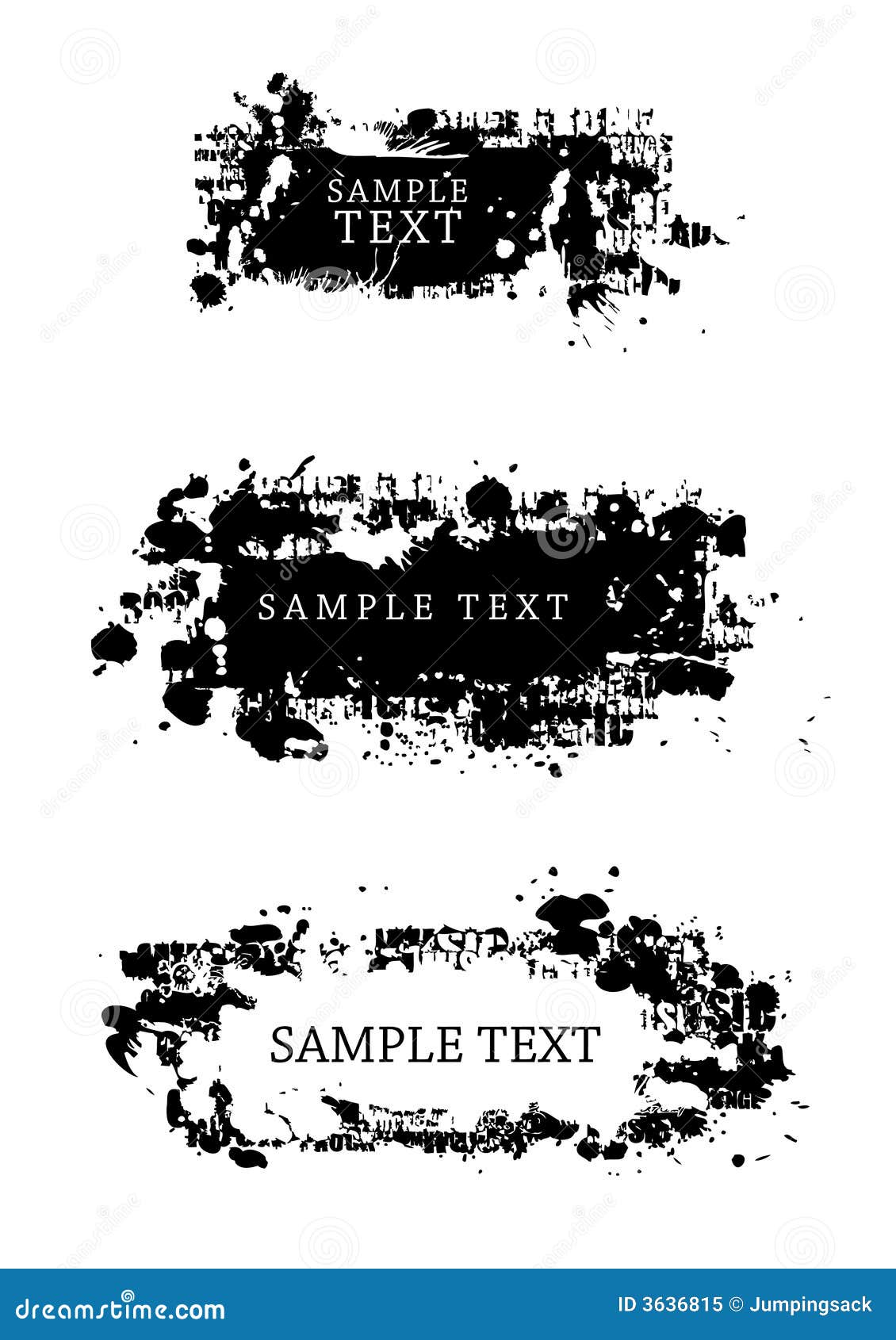 Grunge Style Design Elements Stock Vector - Illustration of drawing ...
