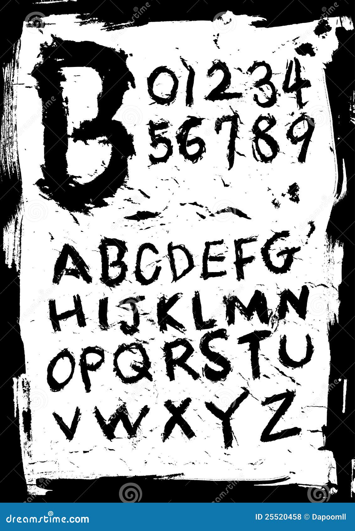 Grunge style font stock vector. Illustration of blood - 25520458