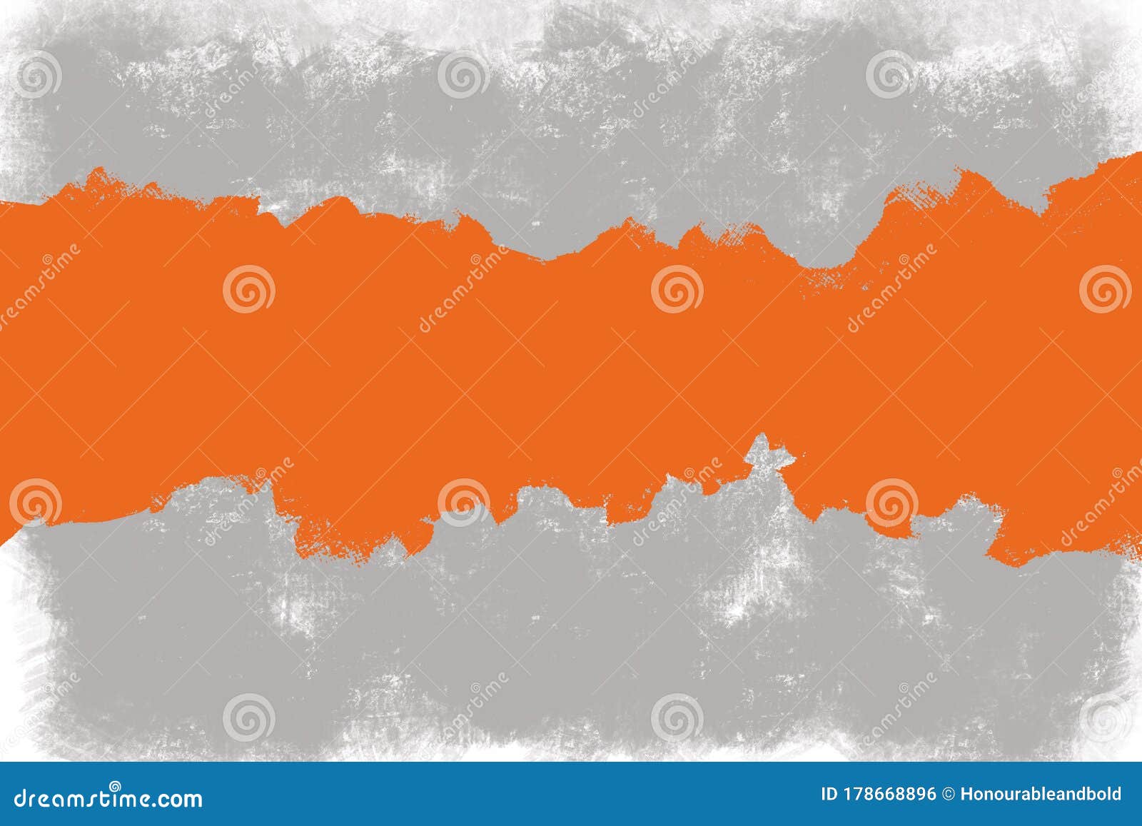 Grunge Style Header Title Background Abstract Banner in Orange and Gray ...