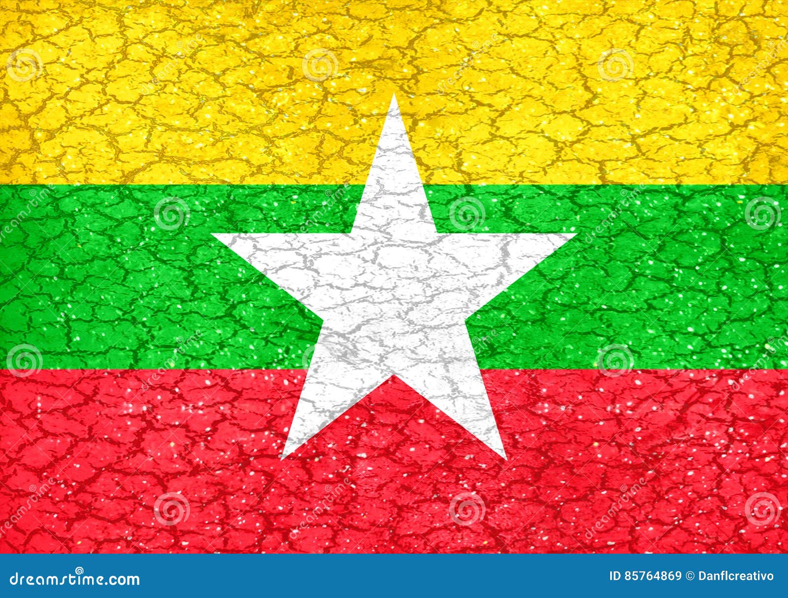 MYANMAR National Flag Map Vector Illustration | CartoonDealer.com ...