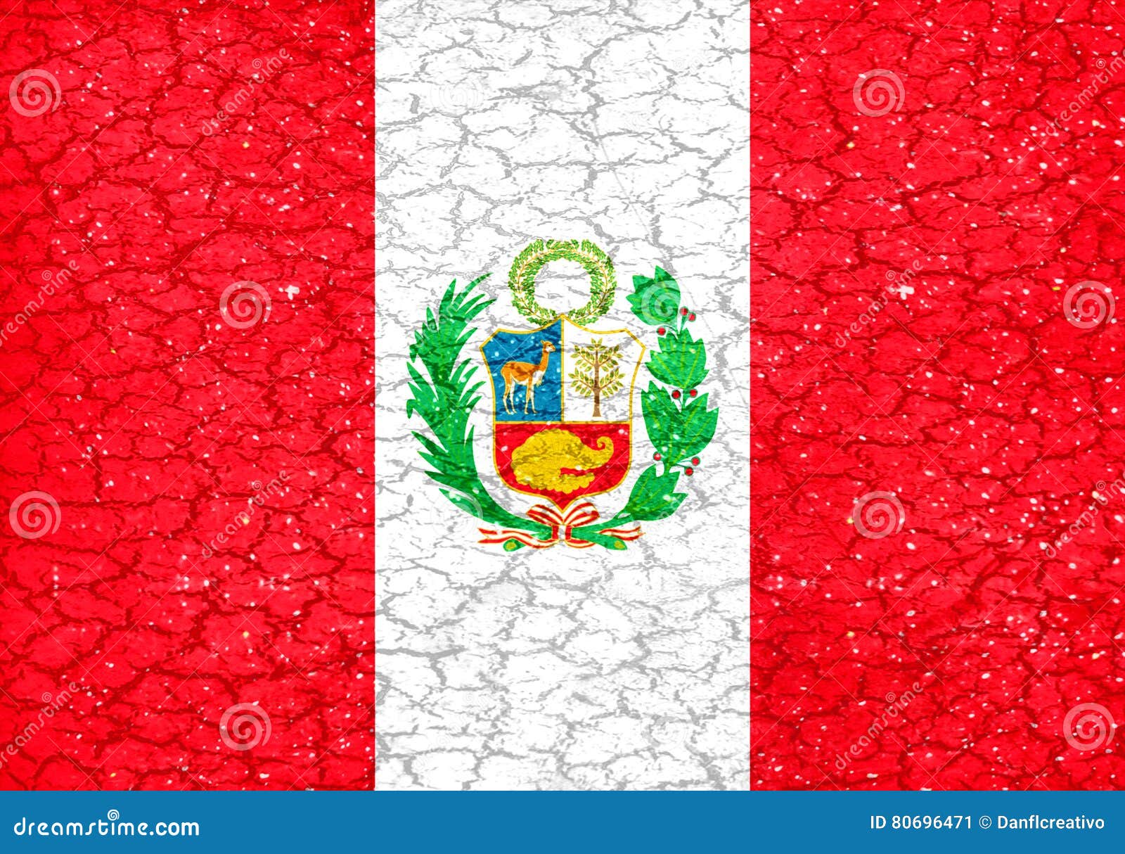 Grunge Style Peru National Flag Stock Illustration - Illustration of ...