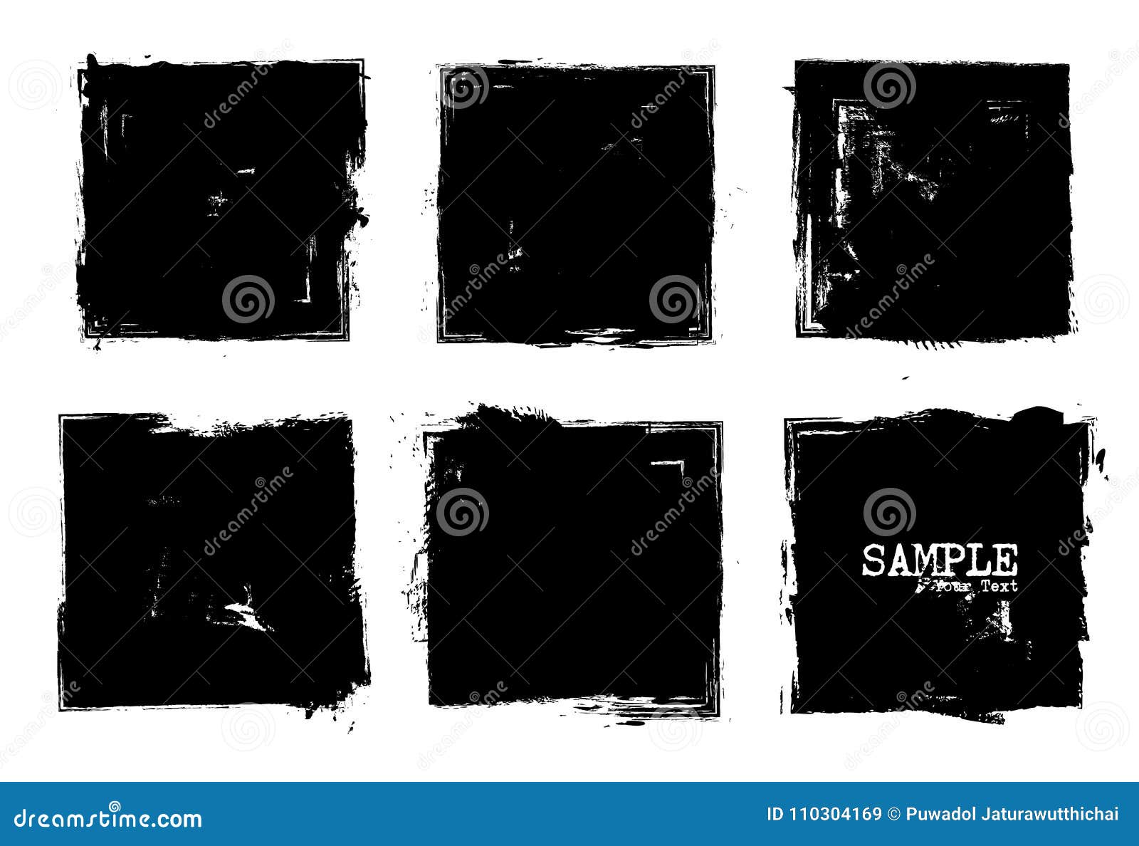 Grunge Style Set of Square Shapes . Vector Stock Vector - Illustration ... Grunge Style Set of Square Shapes . Vector Stock Vector - Illustration ...