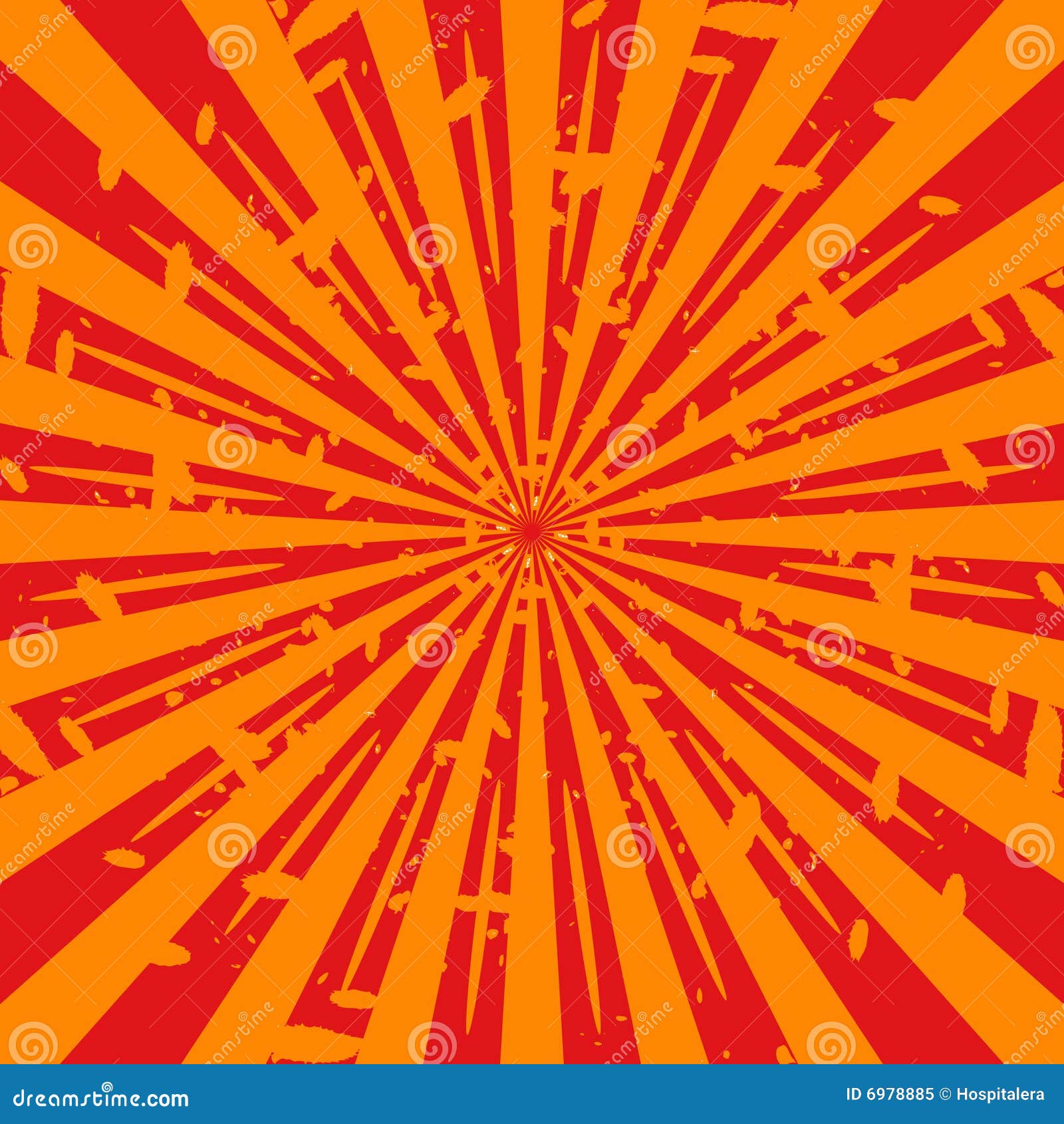 Grunge sunburst swirl stock vector. Illustration of rays - 6978885
