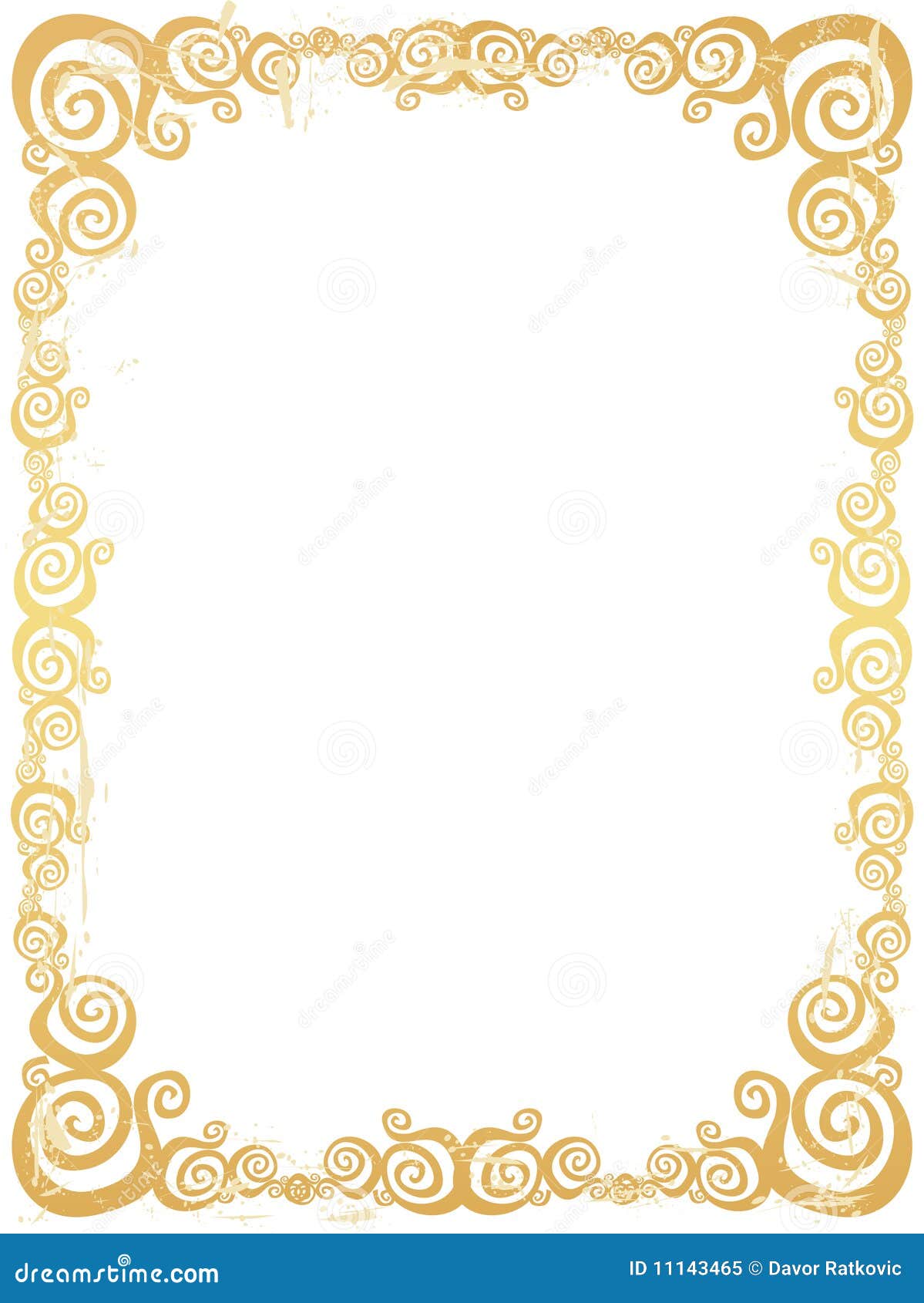 Grunge swirl frame stock vector. Illustration of ornate - 11143465